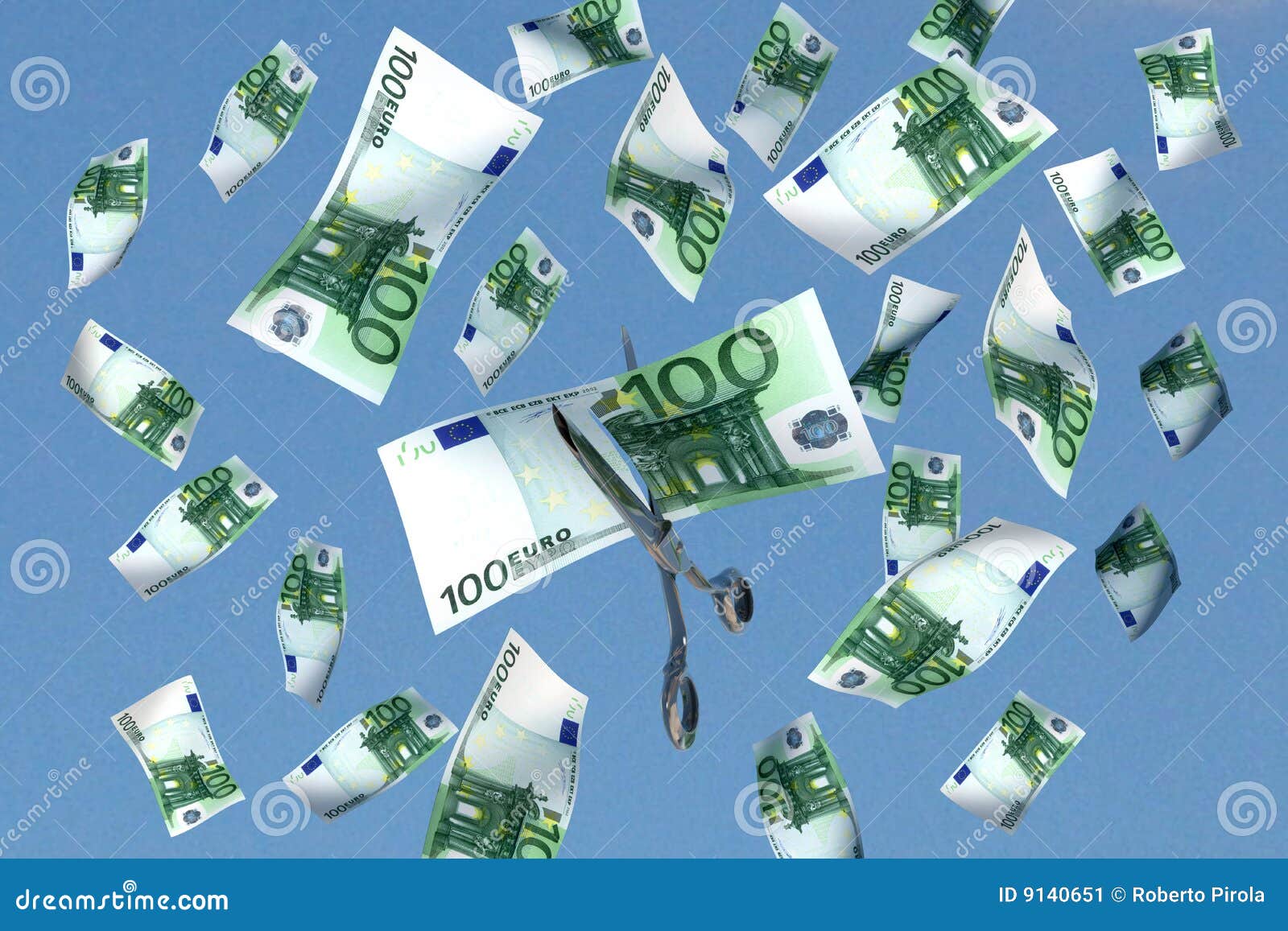 Money cut stock illustration. Illustration of investment - 9140651