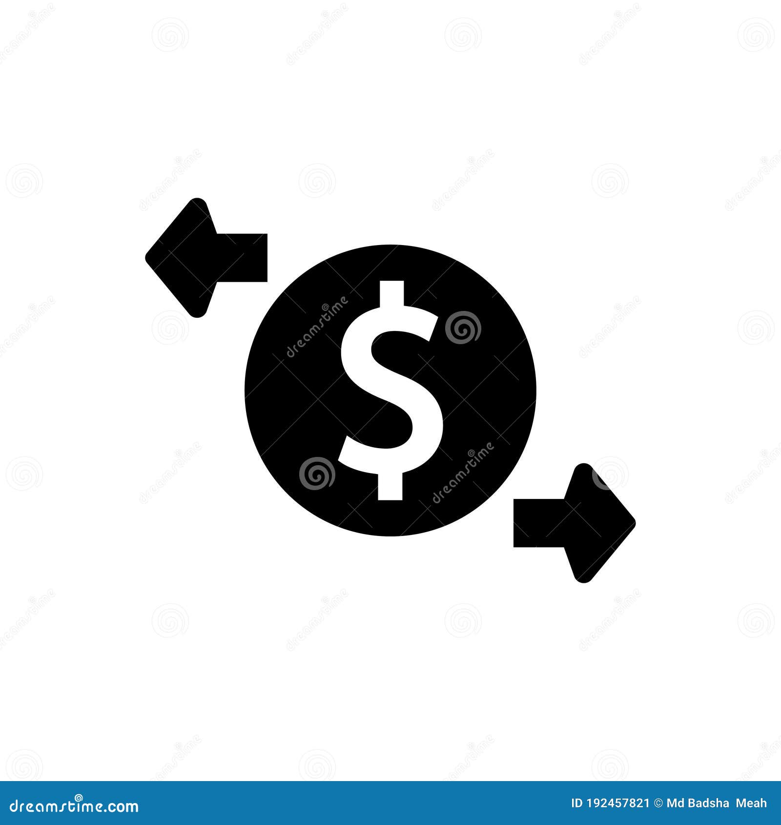 Money Decision Icon stock vector. Illustration of sign - 192457821
