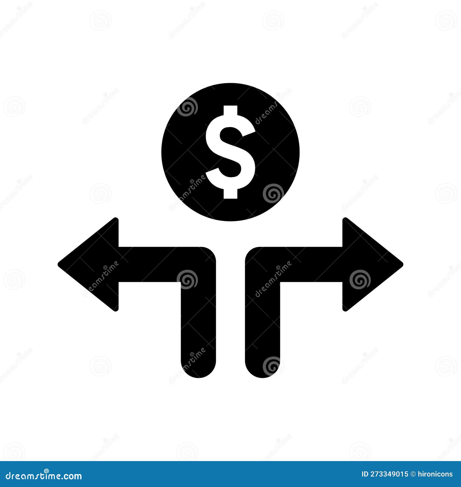 Money Decision icon stock illustration. Illustration of commercial ...