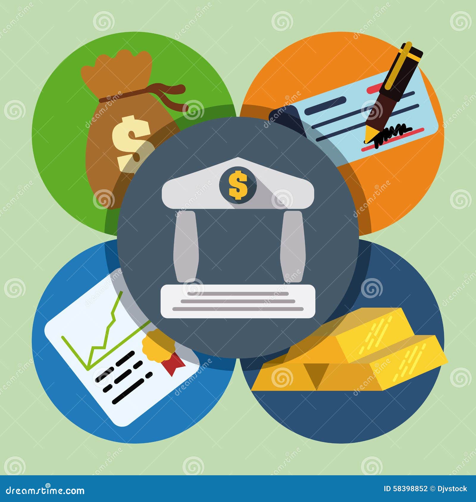 Money design. stock vector. Illustration of financial - 58398852