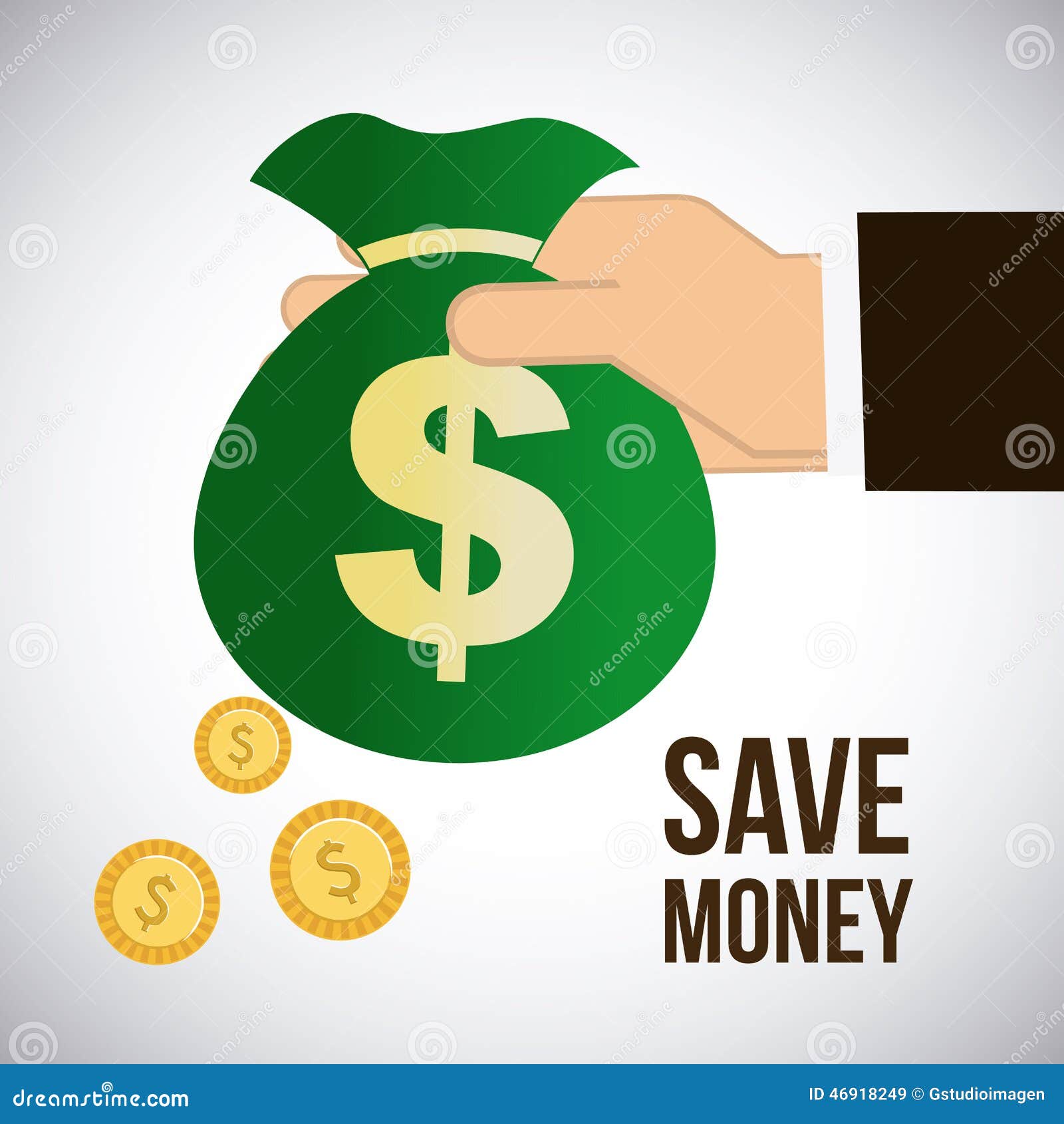 Money design stock vector. Illustration of wealth, abundance - 46918249