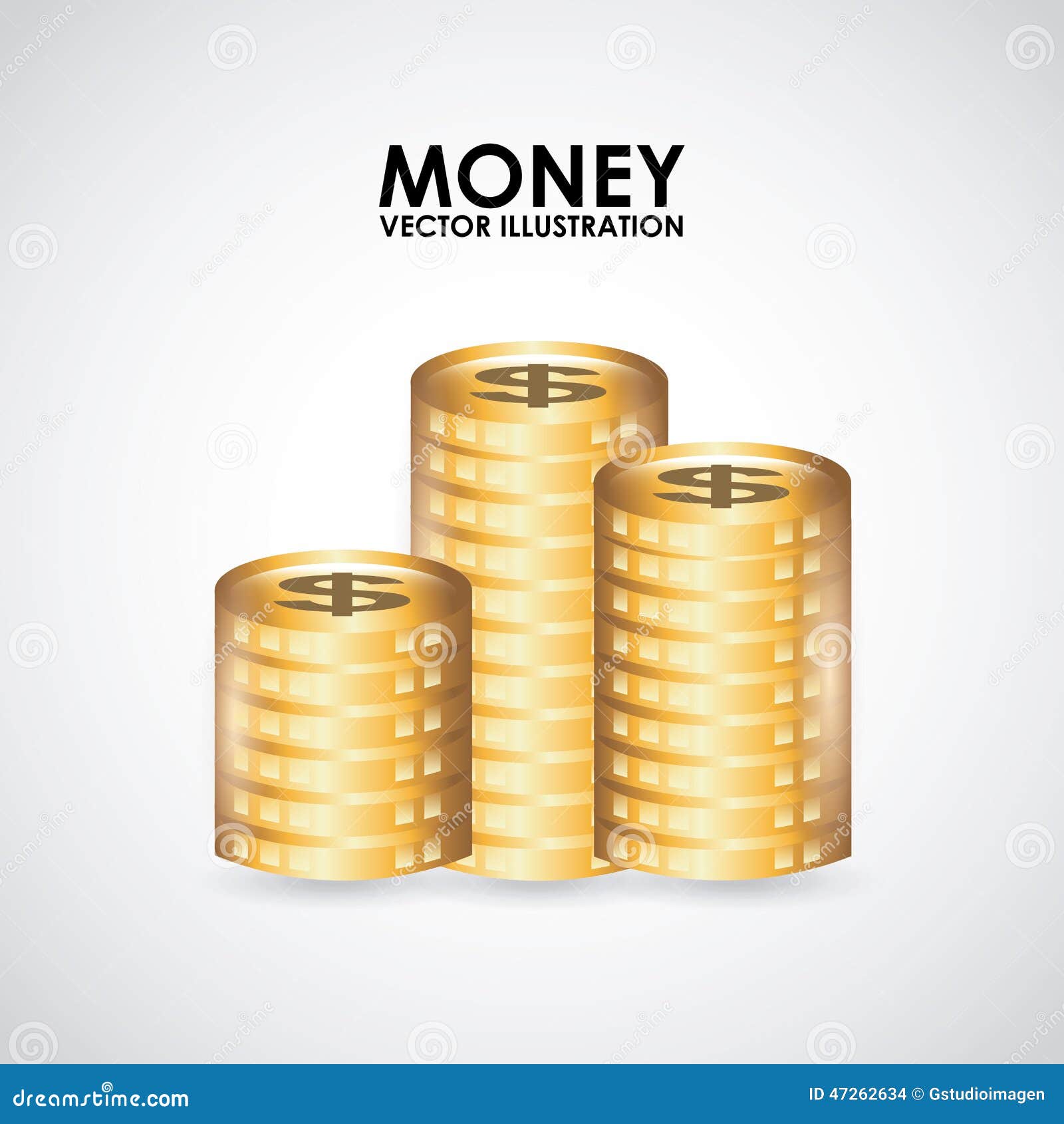 Money design stock vector. Illustration of golden, treasure - 47262634