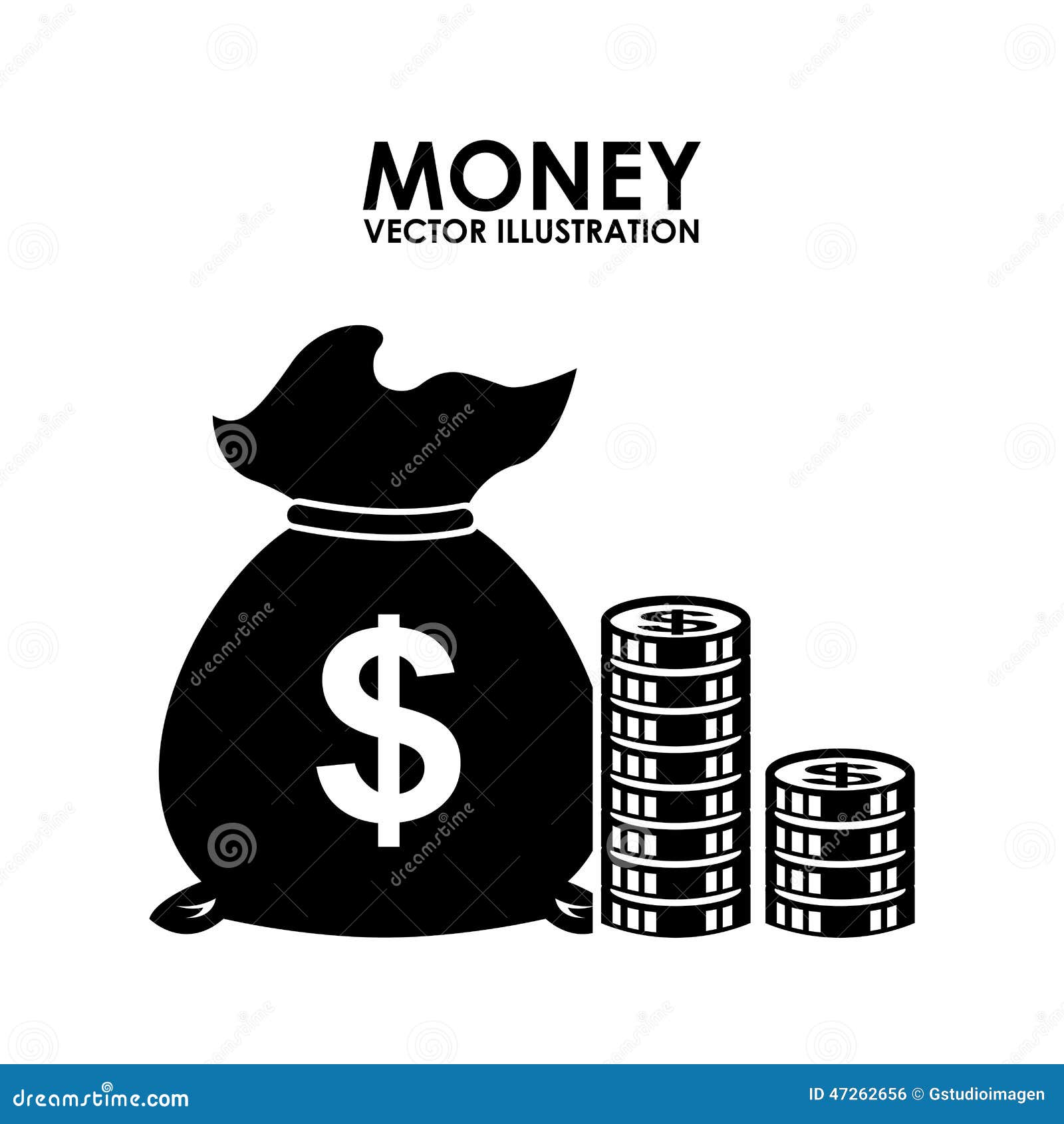 Money design stock vector. Illustration of dollar, savings - 47262656