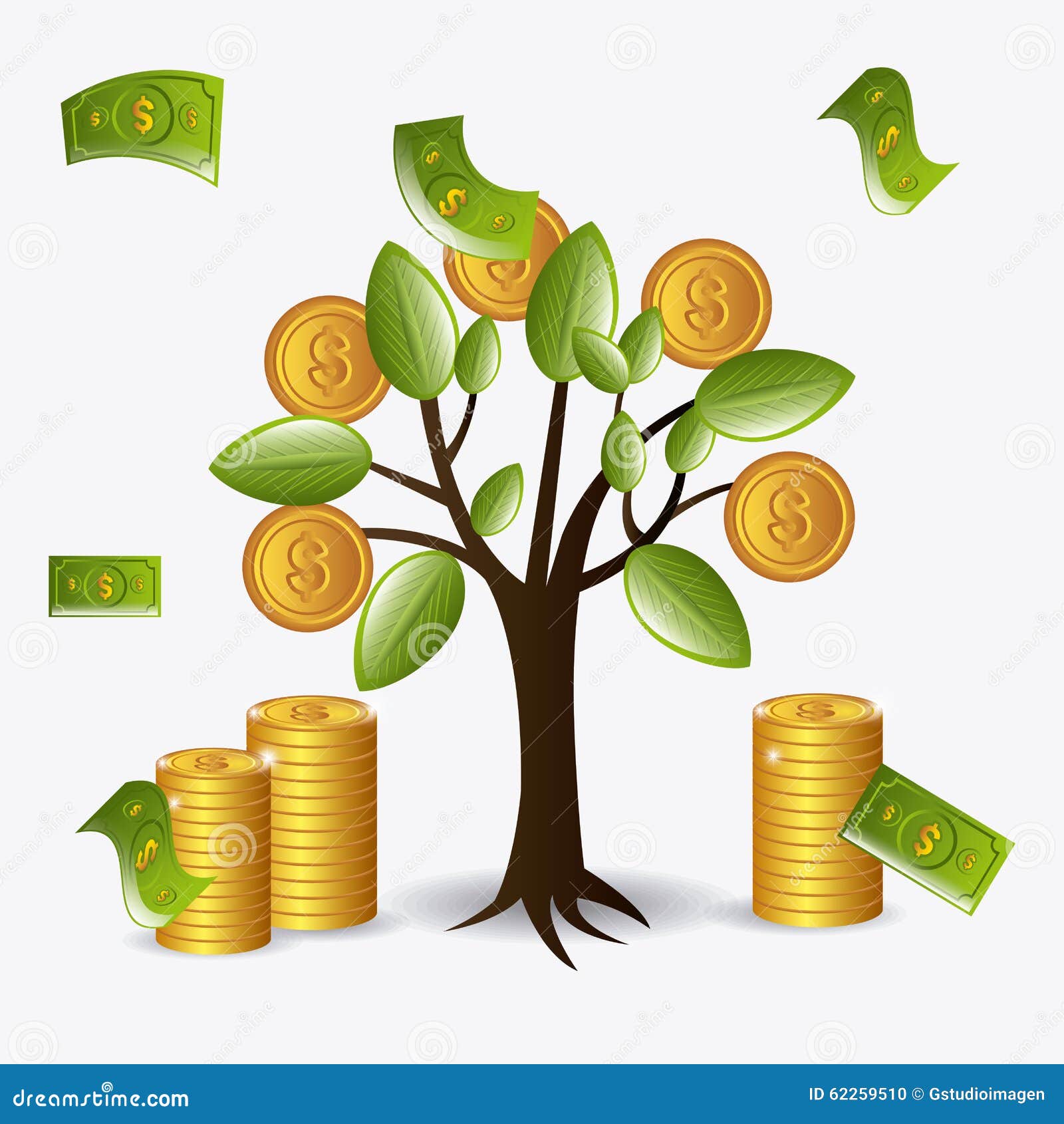 Money design. stock illustration. Illustration of finance - 62259510