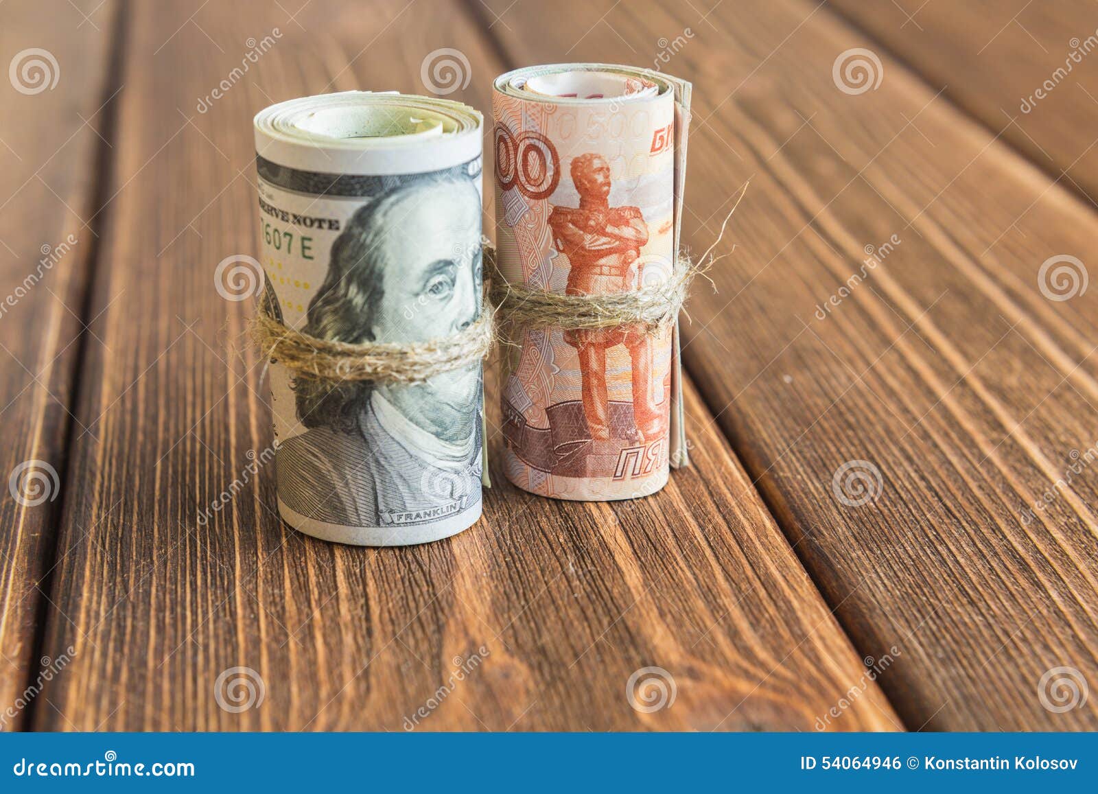 Money on the desk stock photo. Image of brown, bank, copy - 54064946