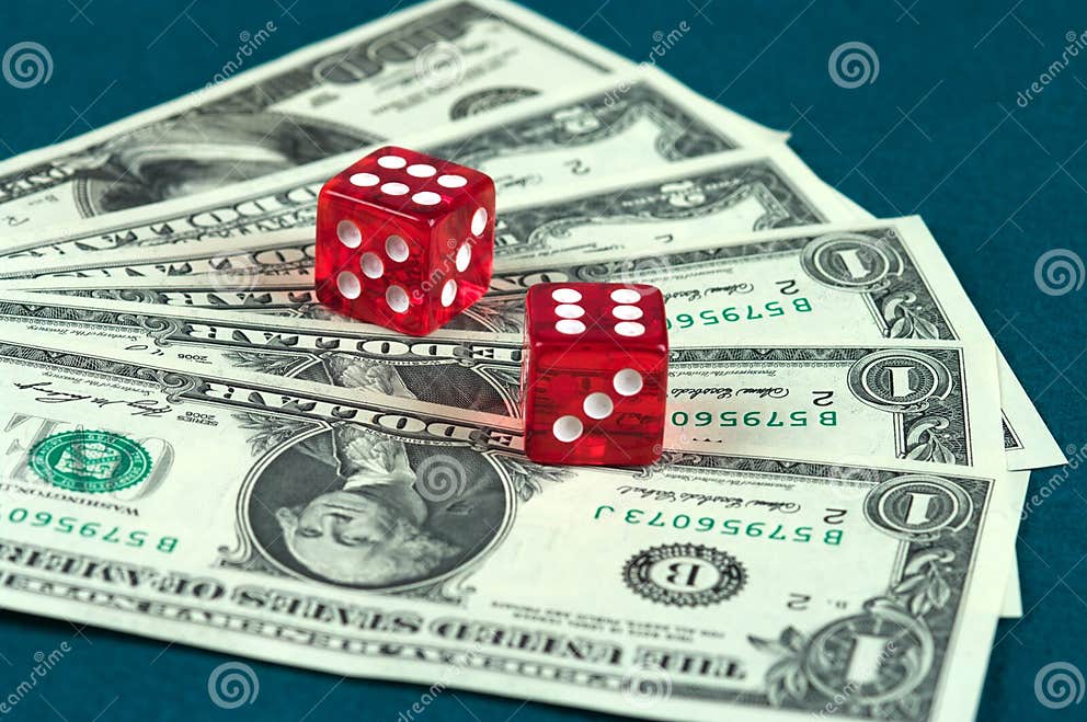 Money and dice. stock image. Image of games, loss, economies - 11588555