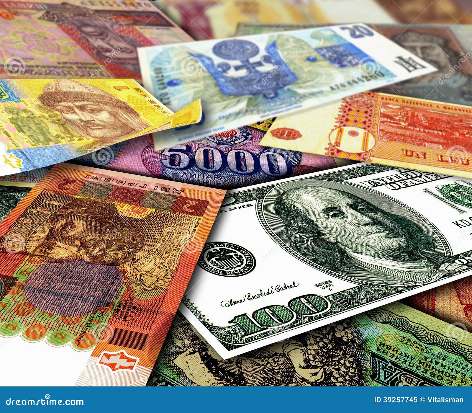 Money of Different Countries Stock Image - Image of closeup, refund ...