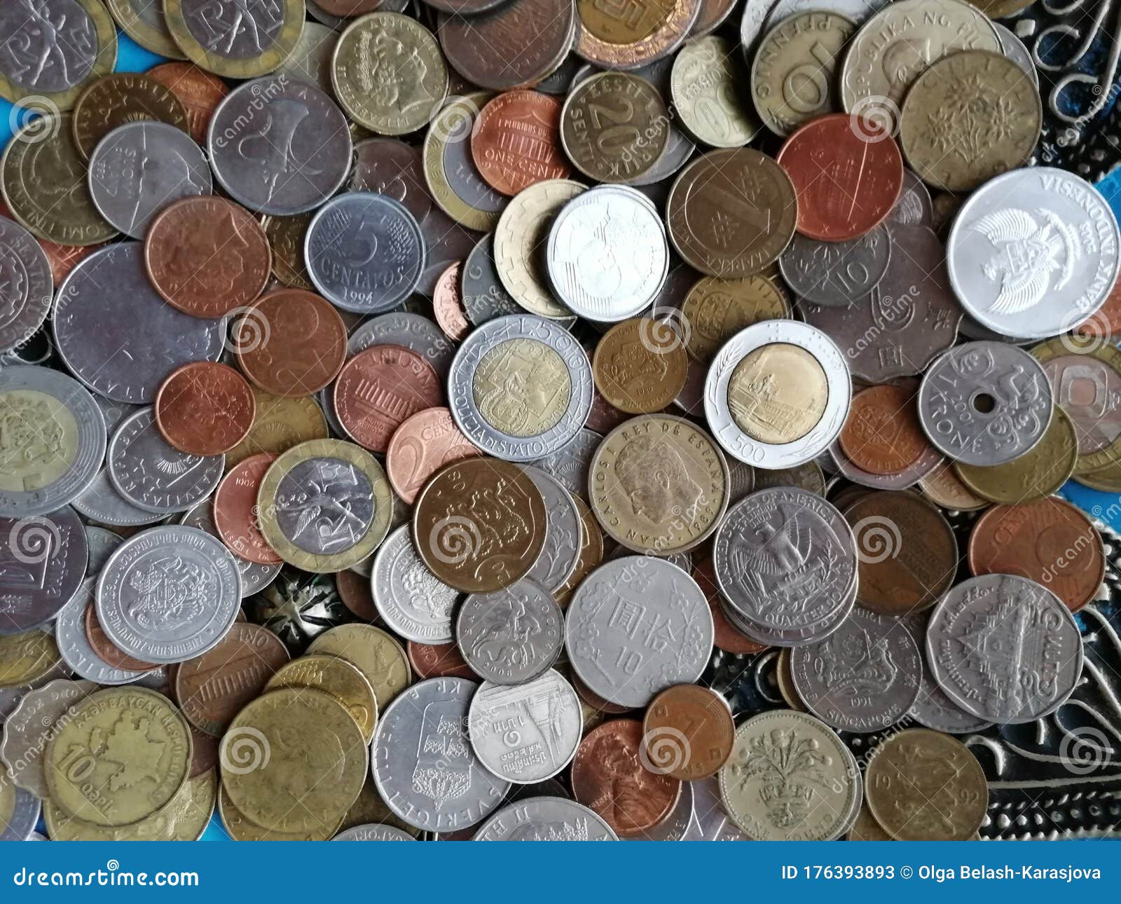 Money of Different Denominations Stock Image - Image of dollar, circle ...