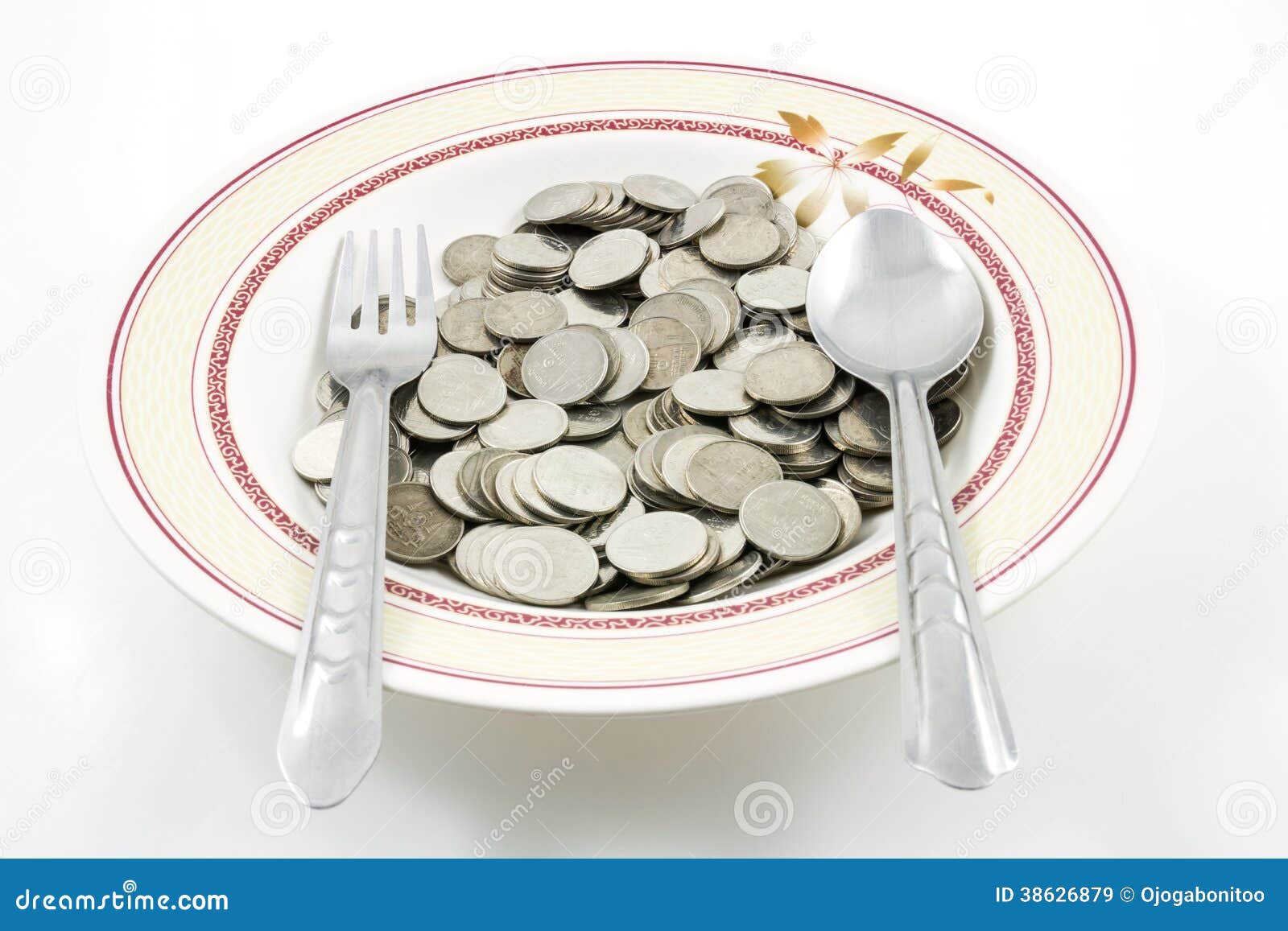 Money on dish stock image. Image of money, green, america - 38626879