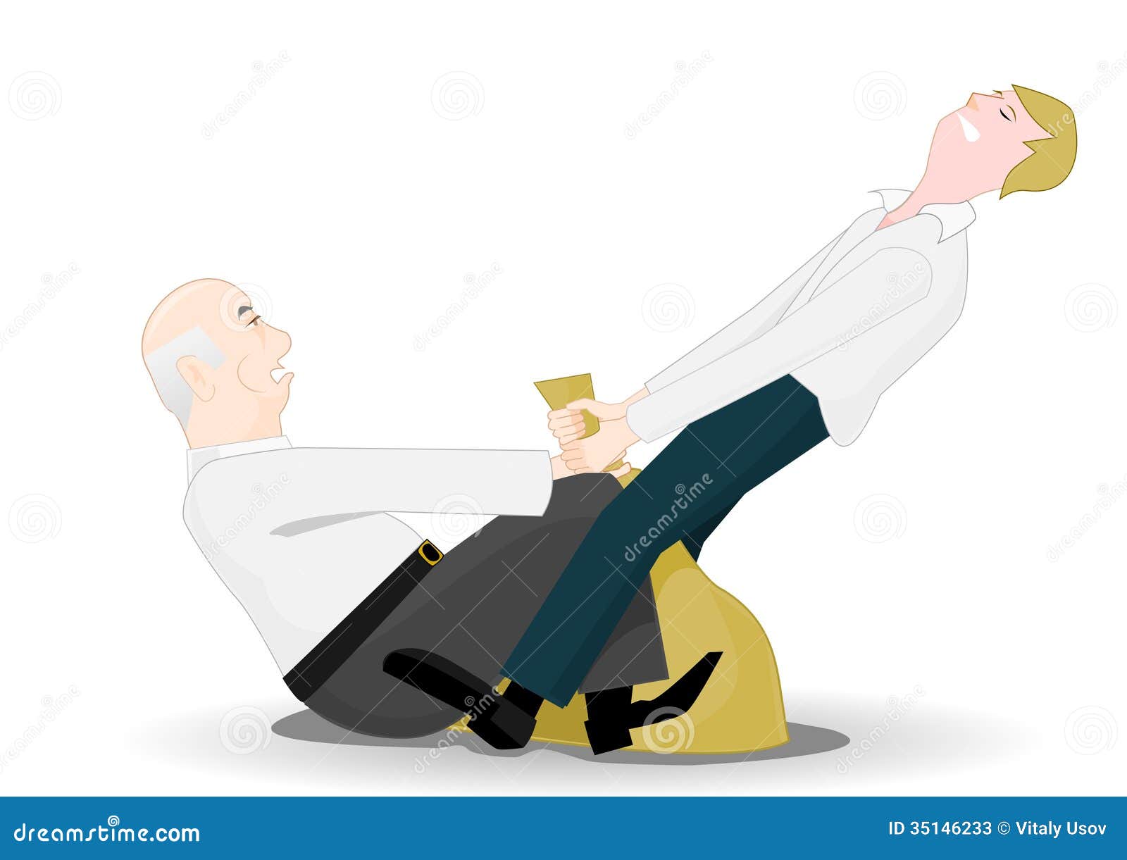 Money dividing stock vector. Illustration of money, wealth - 35146233