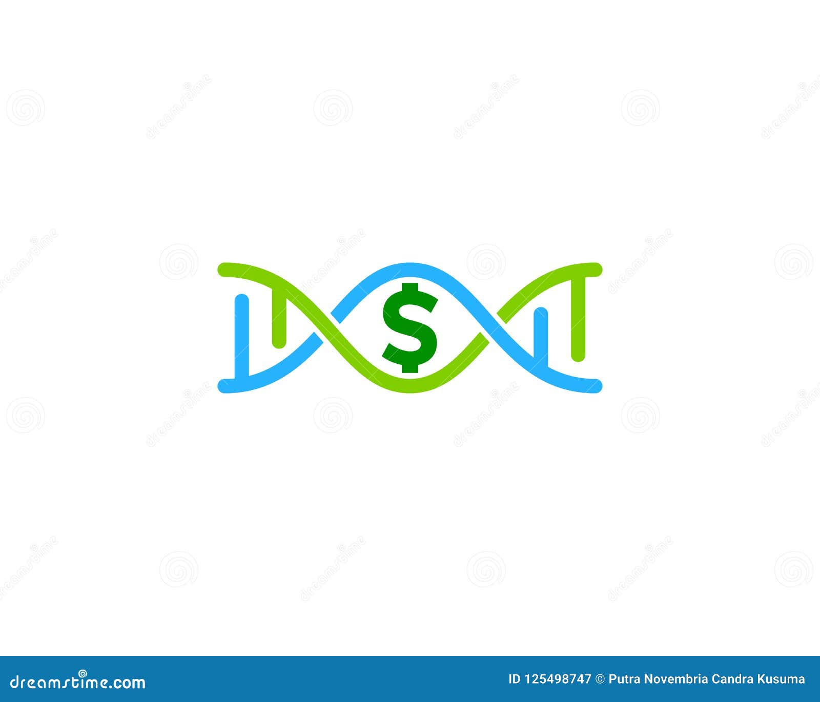 Money Dna Logo Icon Design stock vector. Illustration of chromosome ...