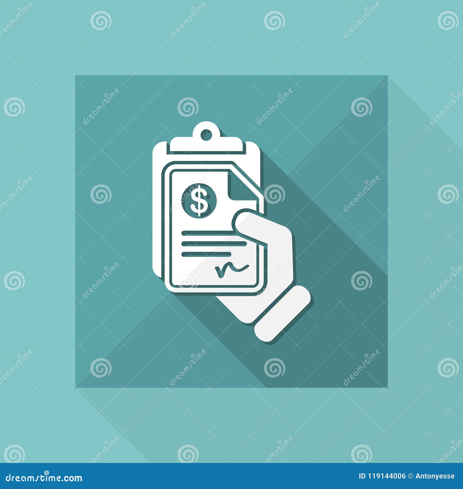 Money document icon stock vector. Illustration of balance - 119144006