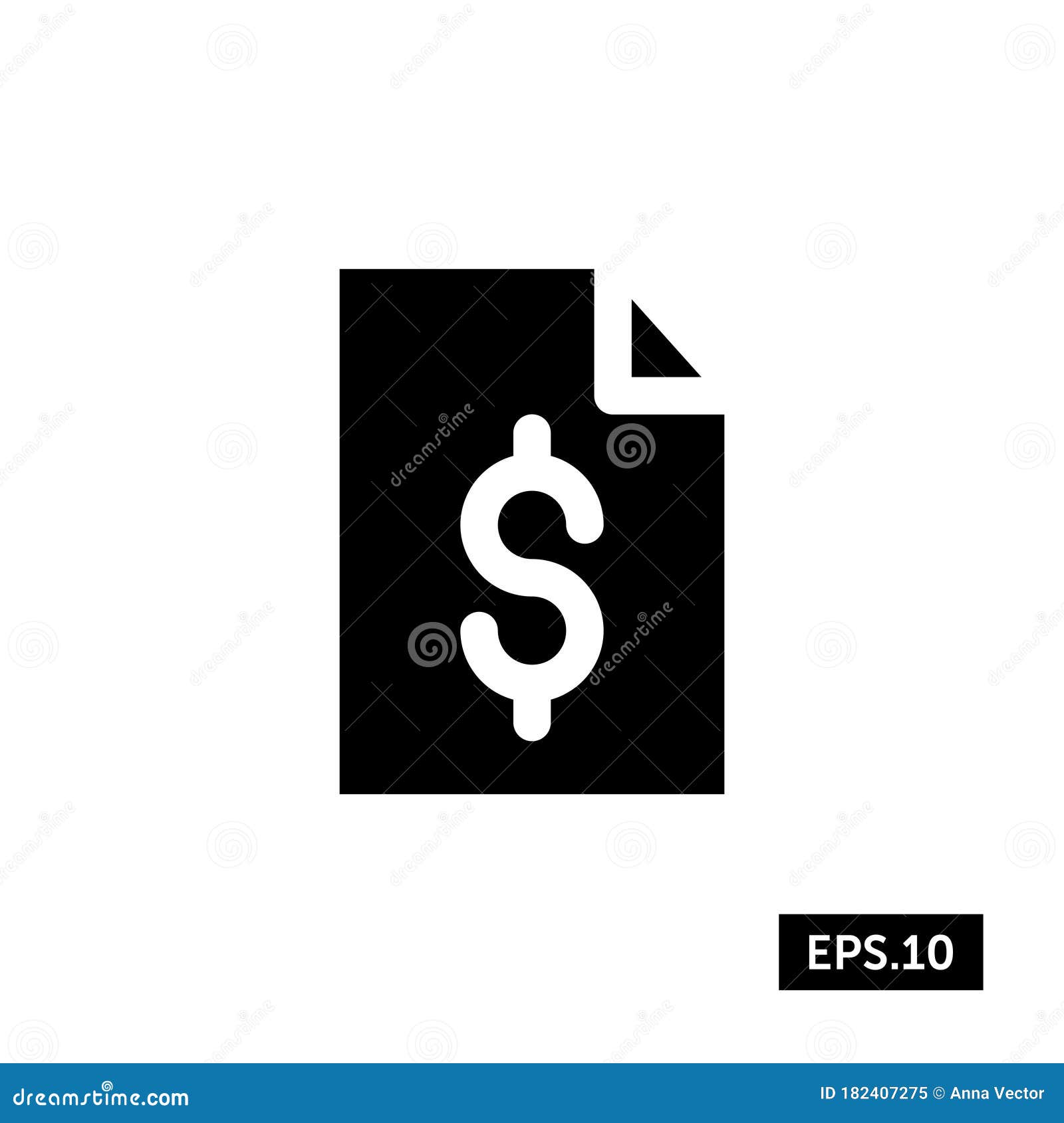 Money Document Icon, Money Document Sign/Symbol Stock Vector ...