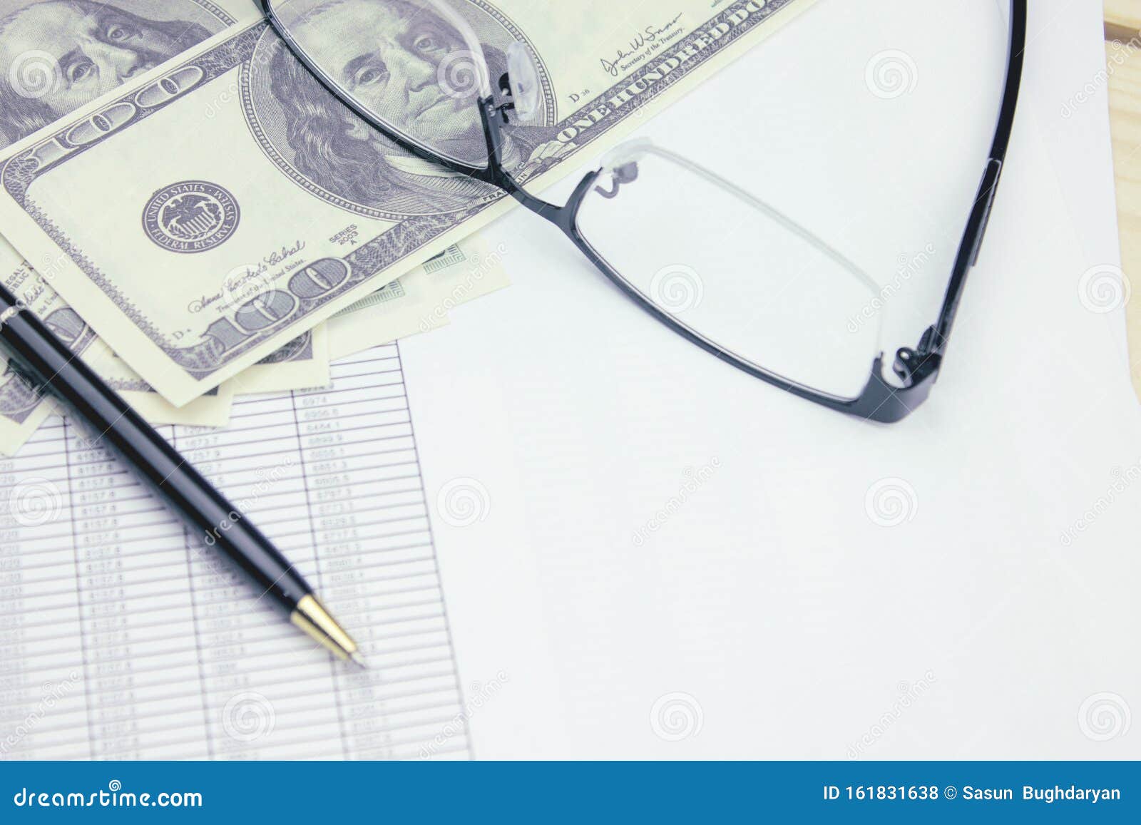 Money Documents on the Table Stock Photo - Image of documents, economy ...
