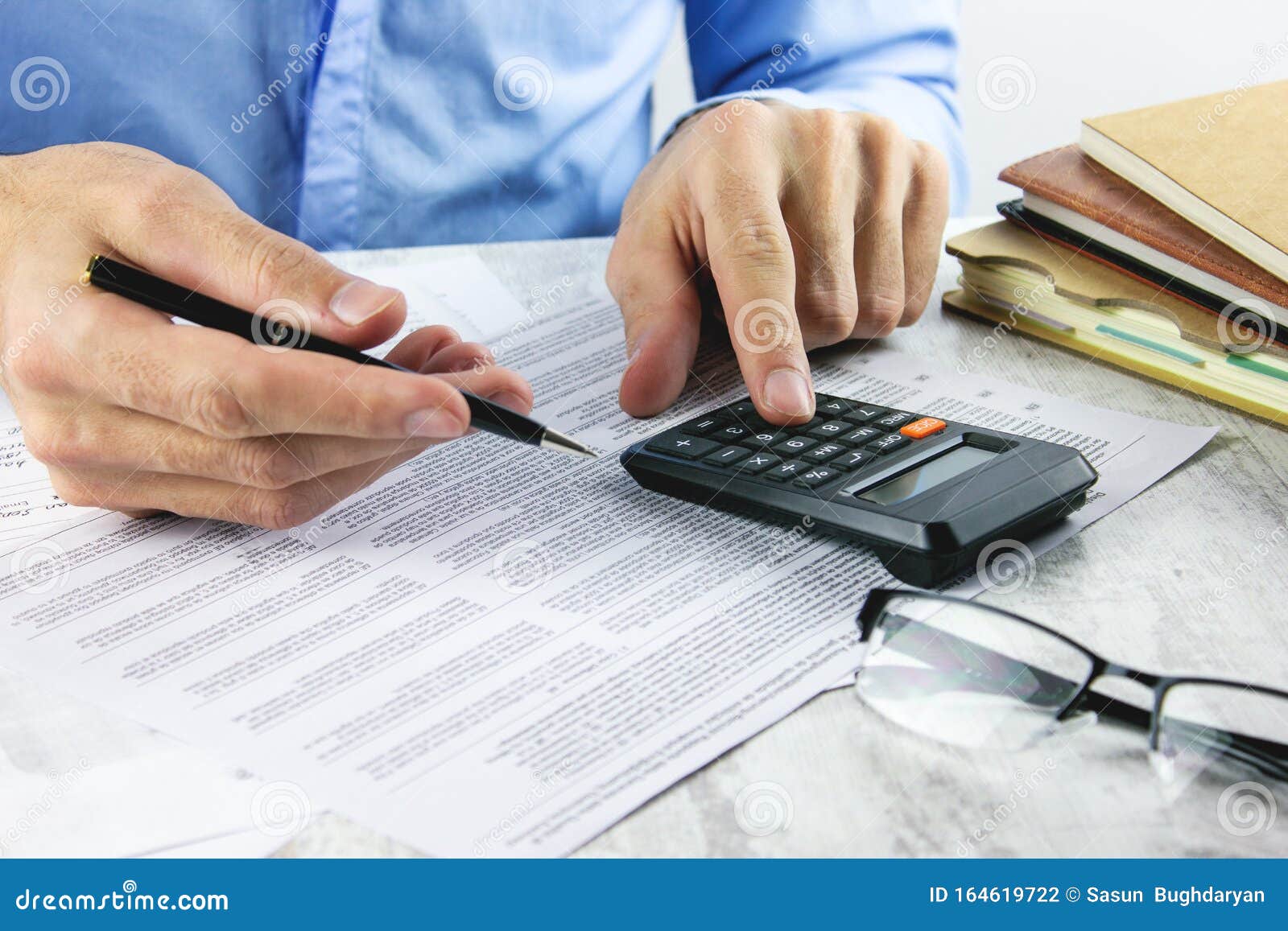Money Documents on the Table Stock Photo - Image of balance ...