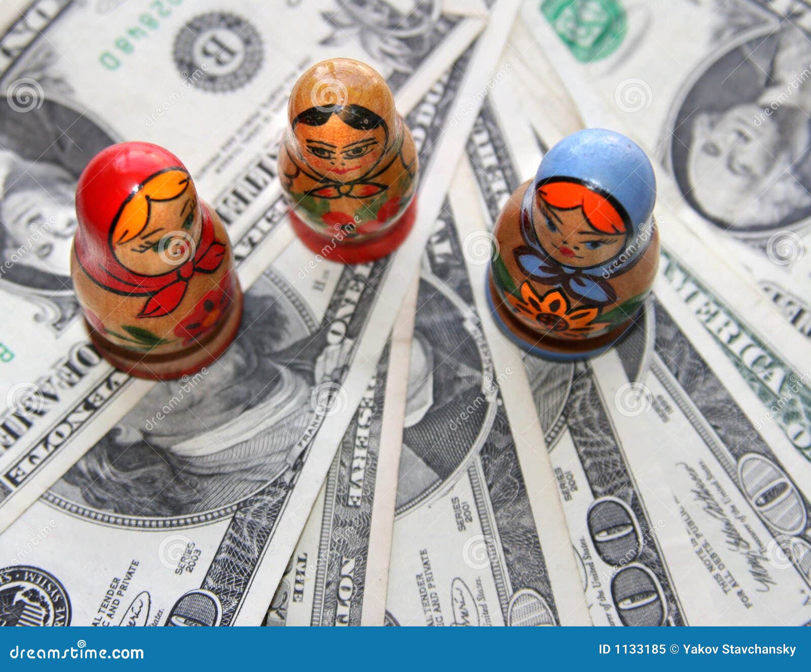 Money and doll stock image. Image of crime, interest, banknote - 1133185