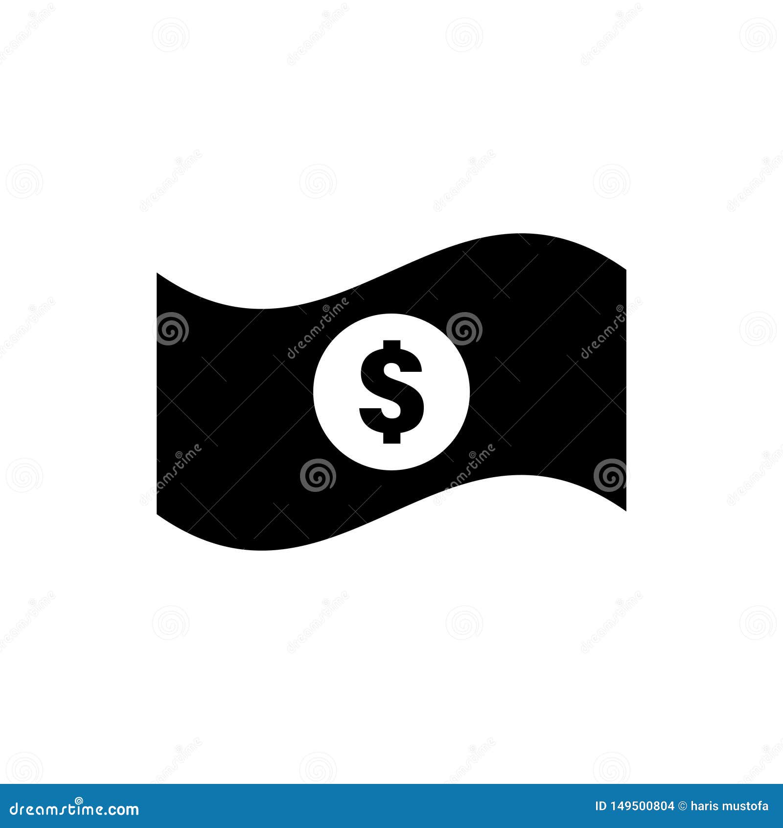 Money Dollar Icon Graphic Design Template Illustration Stock Vector ...