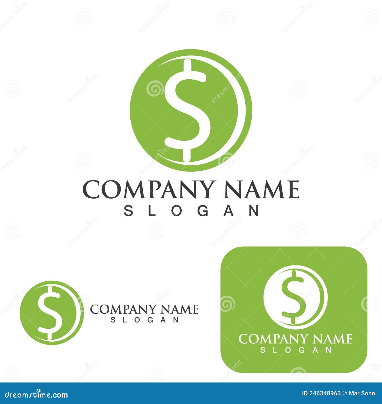 Money Dollar Logo Template Vector Stock Vector - Illustration of icon ...
