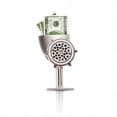 Money dollars stock photo. Image of grind, concept, machine - 22790654