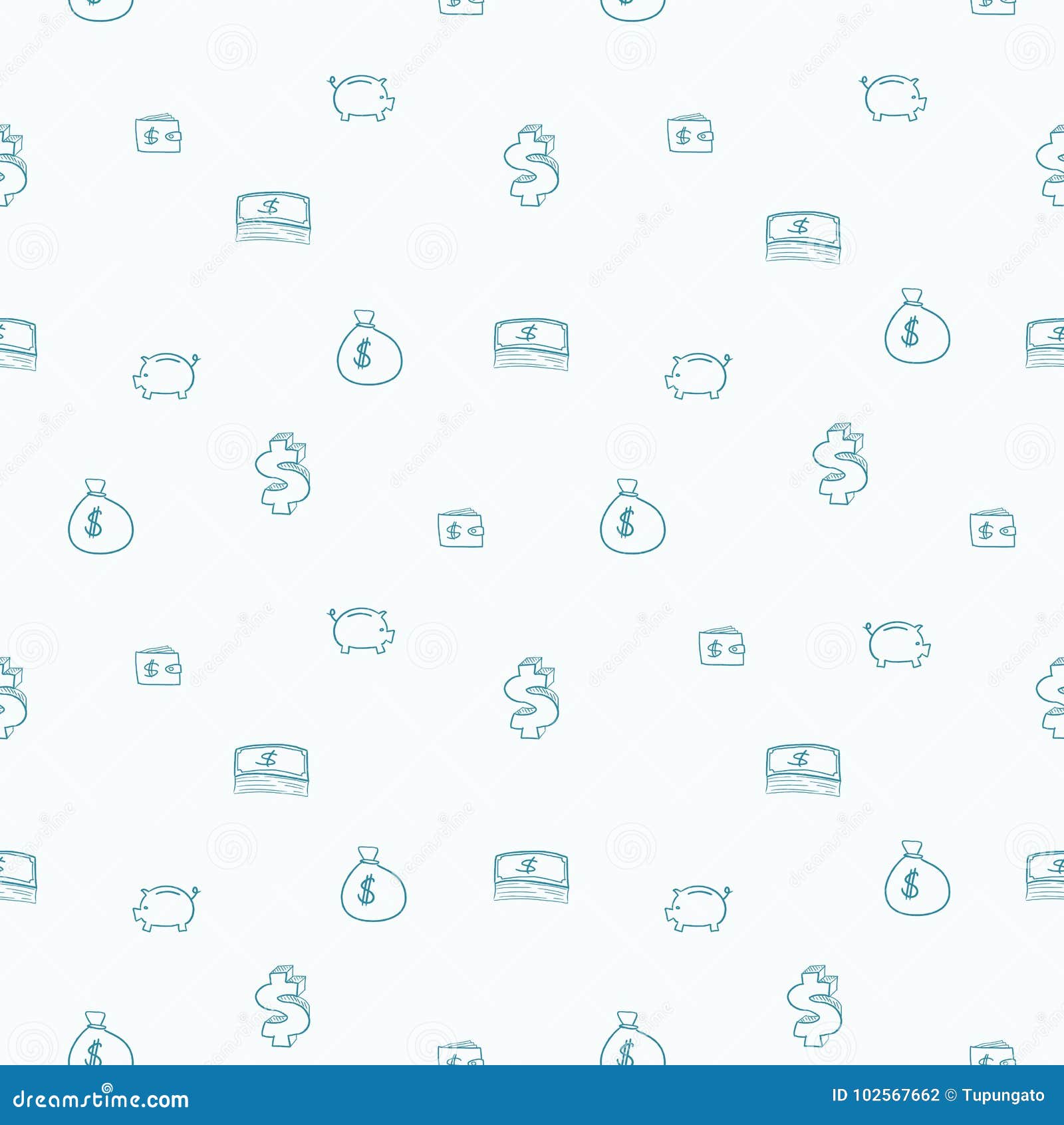 Money doodle stock vector. Illustration of concept, backdrop - 102567662