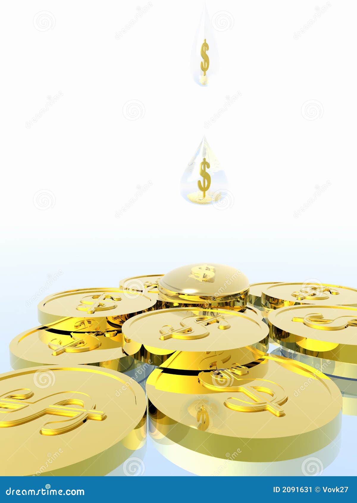 Money drip. stock illustration. Illustration of motion - 2091631