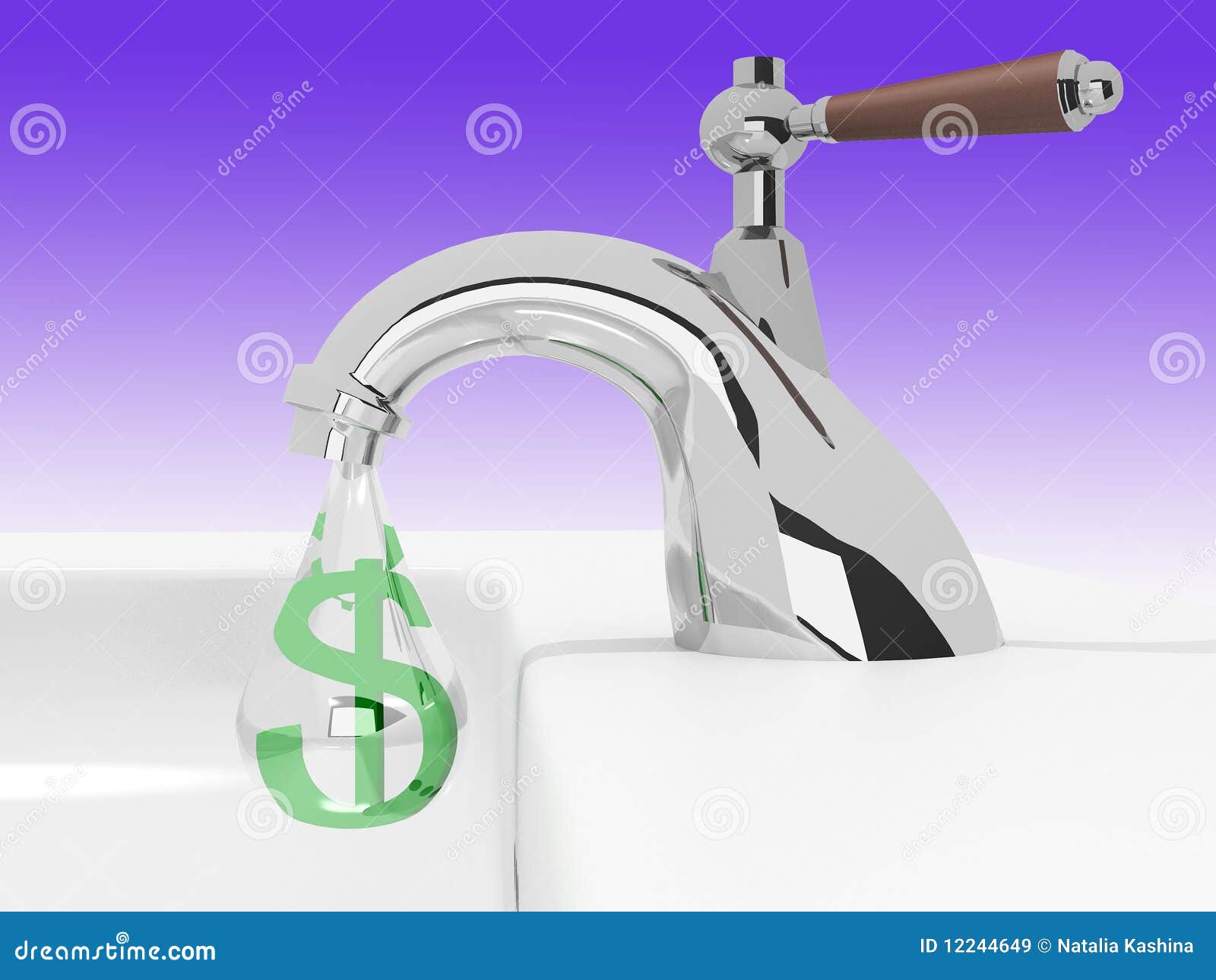 Money drips stock illustration. Illustration of dimensional - 12244649