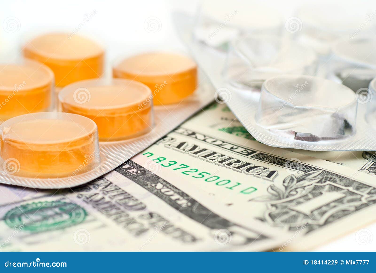Money and drugs stock image. Image of close, painkiller - 18414229
