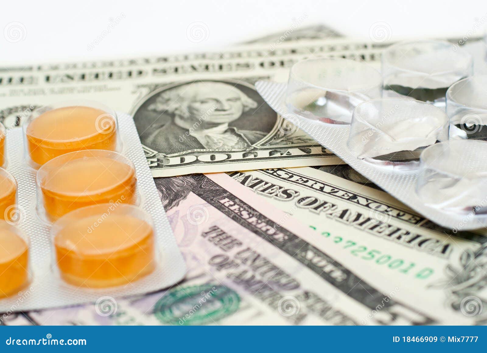 Money and drugs stock image. Image of costs, healthcare - 18466909