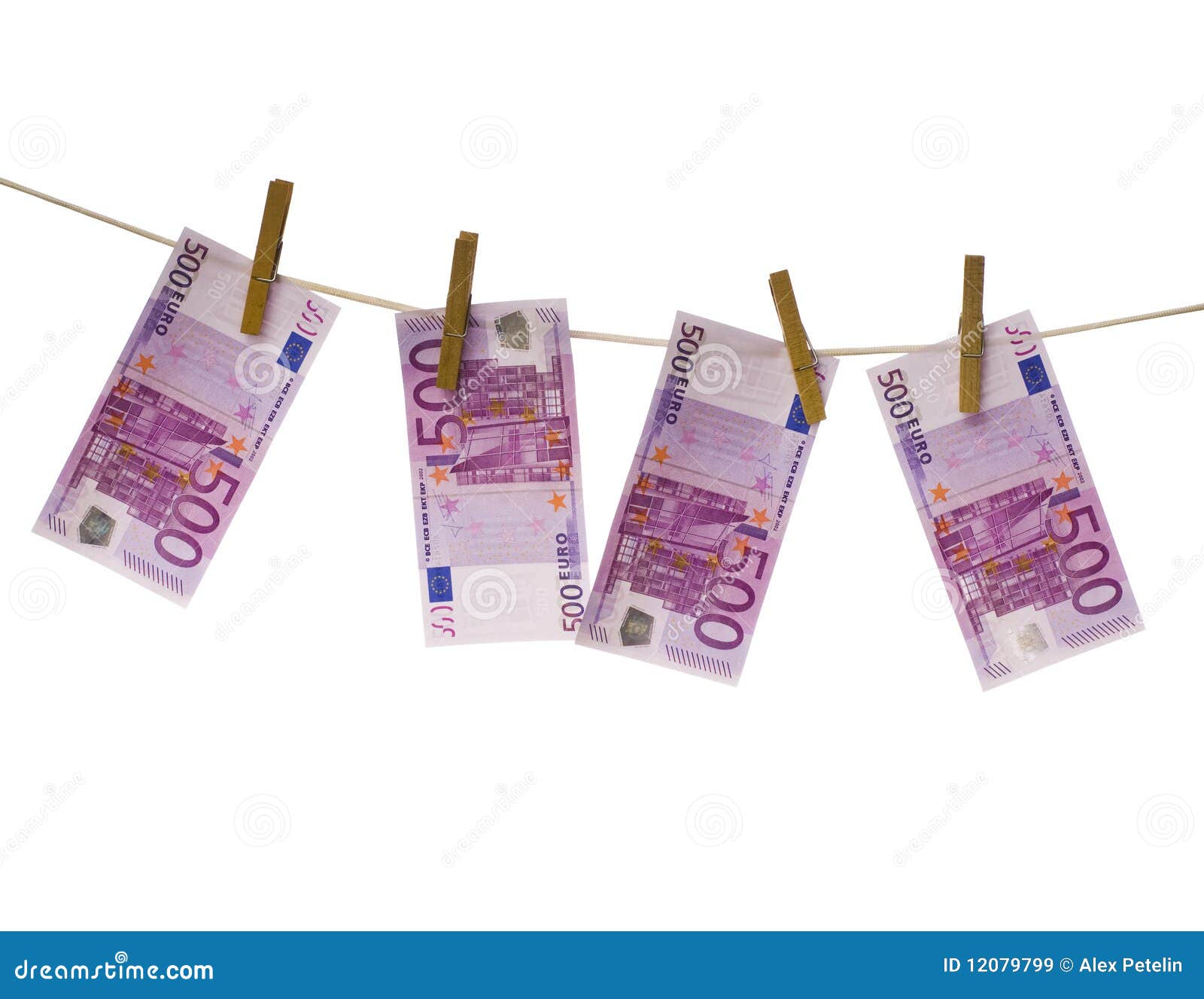 Money drying on a rope stock image. Image of hanging - 12079799