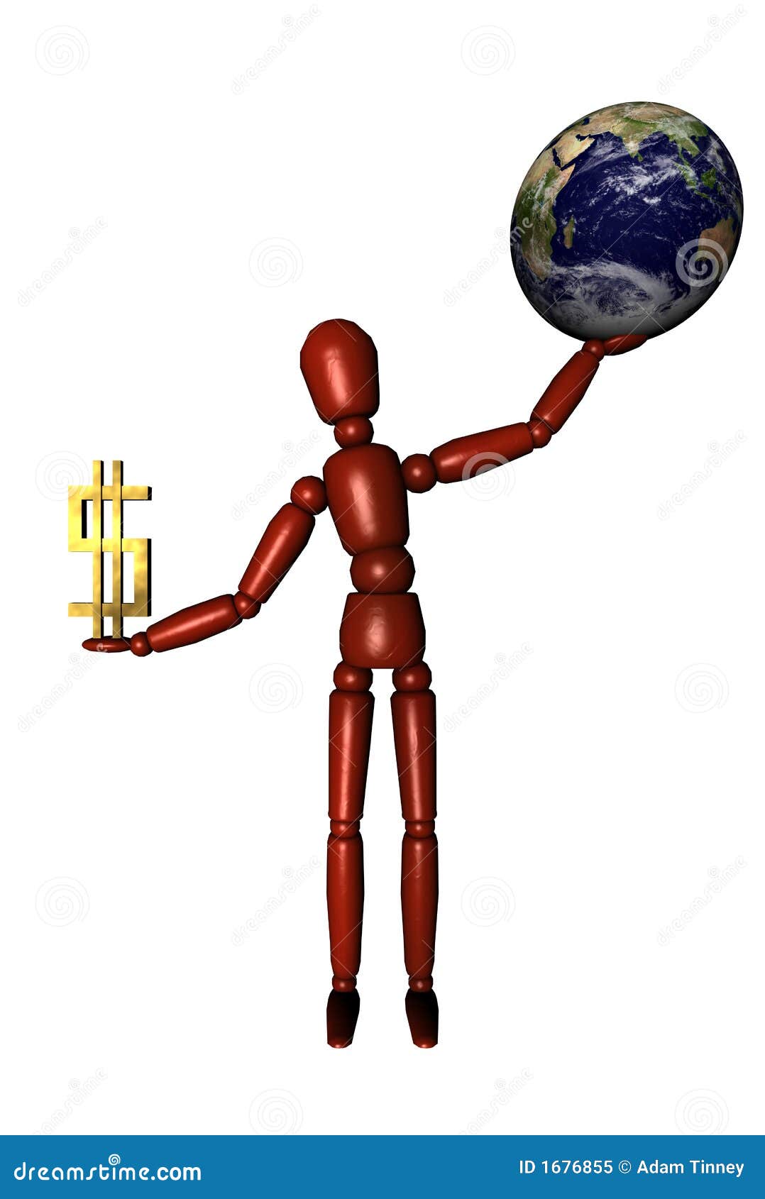 Money or Earth stock illustration. Illustration of catastrophe - 1676855