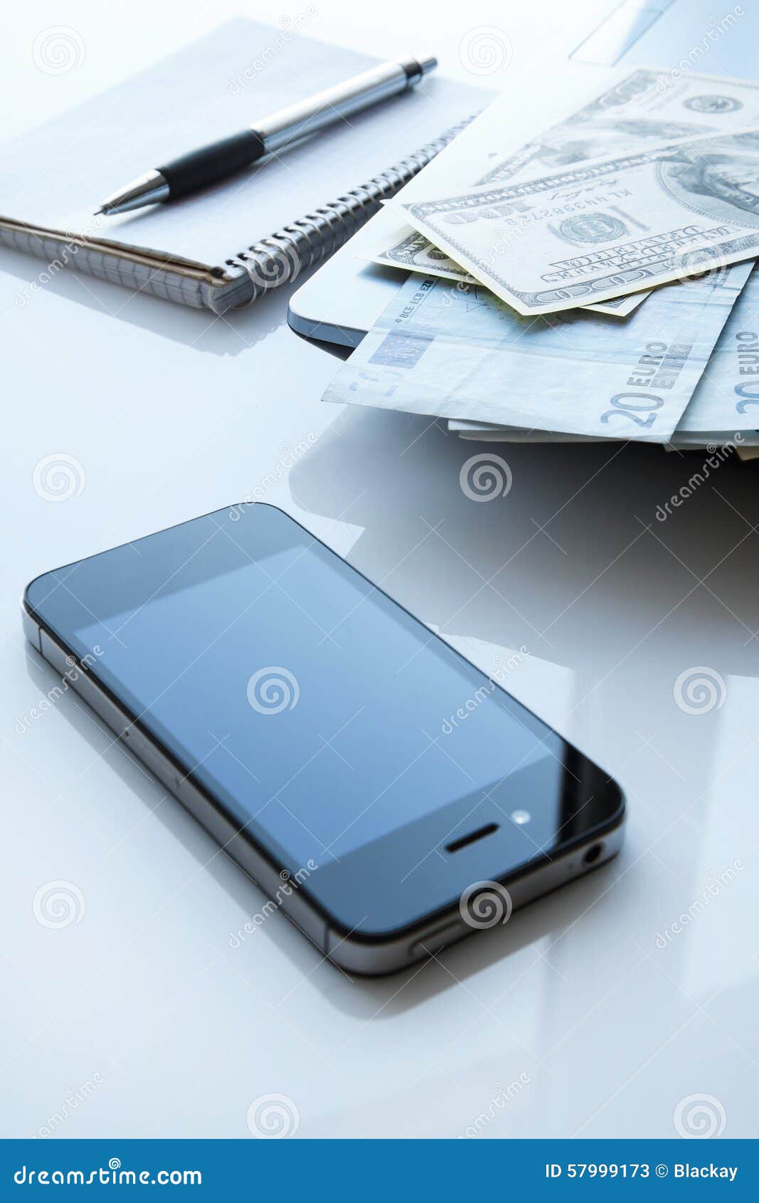 Money and Electronic Devices Stock Image - Image of banknote ...