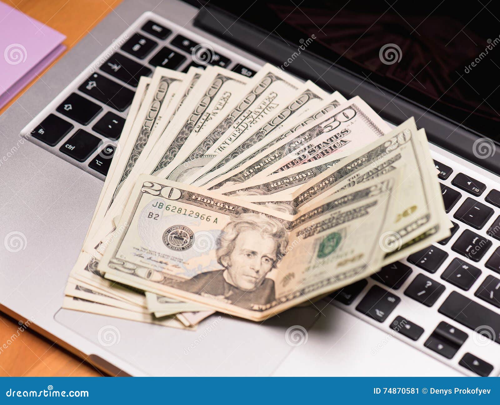 Money and Electronic Devices Stock Image - Image of cash, currency ...
