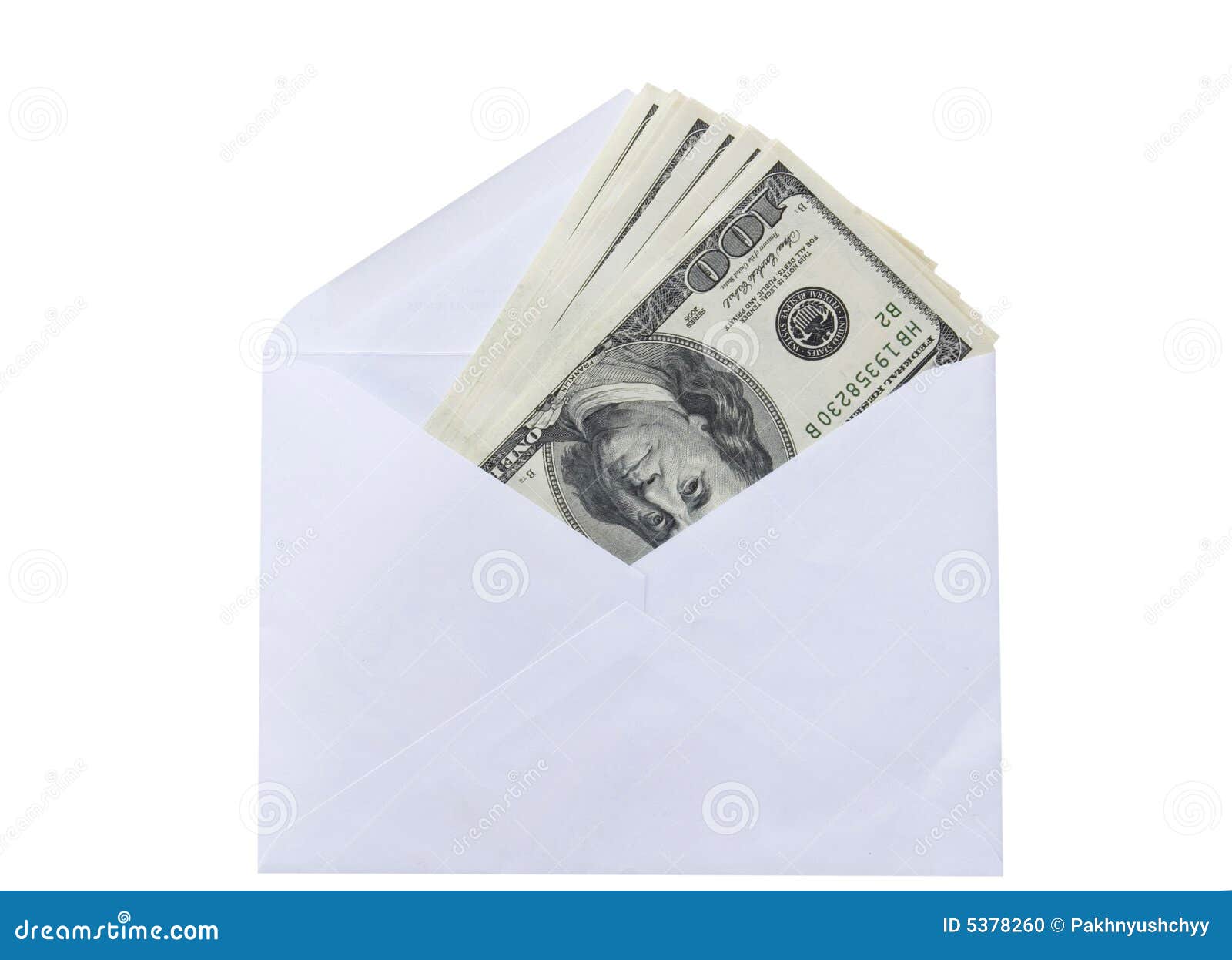 Money in envelope stock photo. Image of paying, bills - 5378260