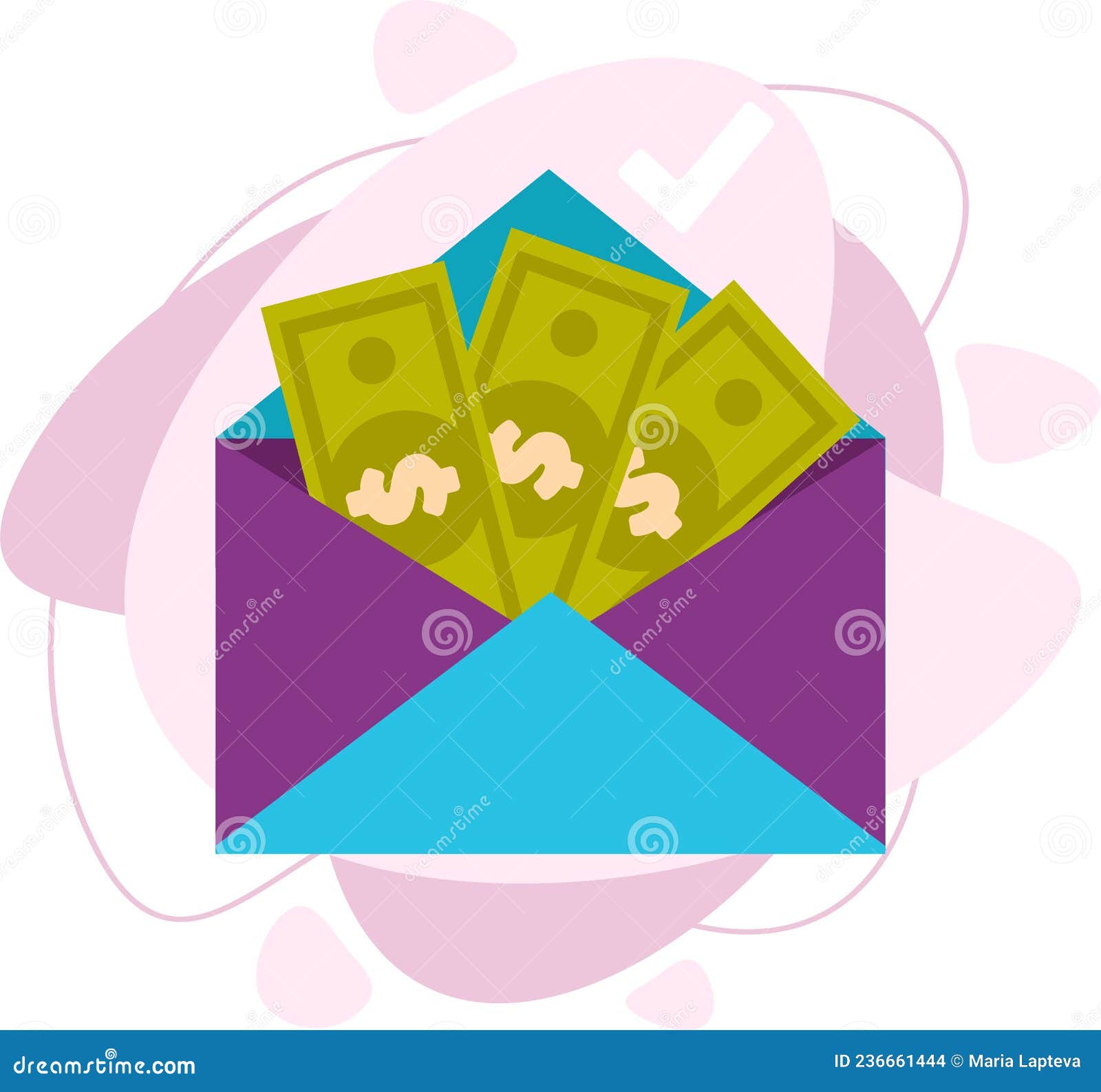 The Money Envelope Icon. Money Envelope Icon for Web Design Stock ...