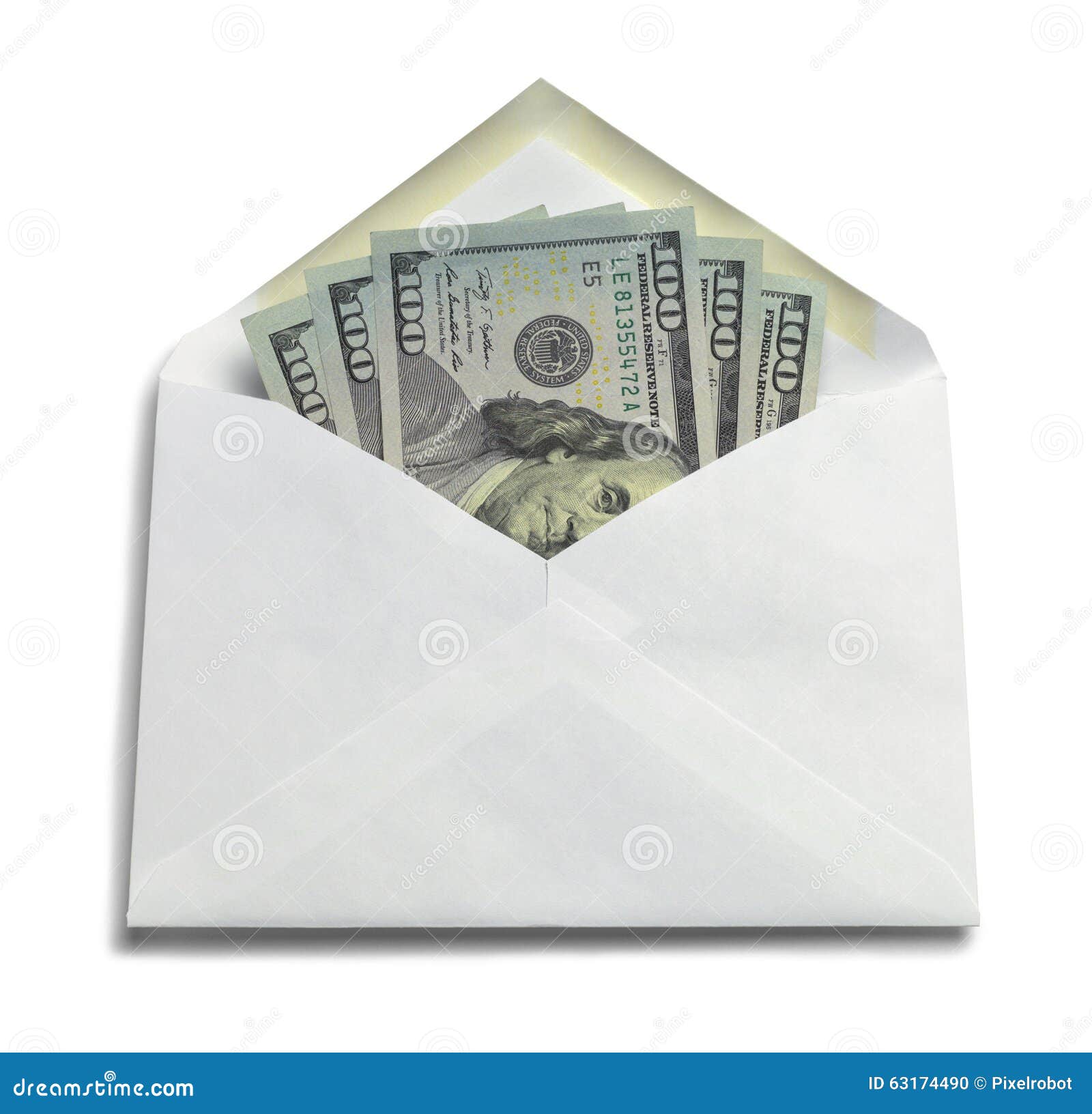 Money Envelope stock photo. Image of copy, note, dollars - 63174490