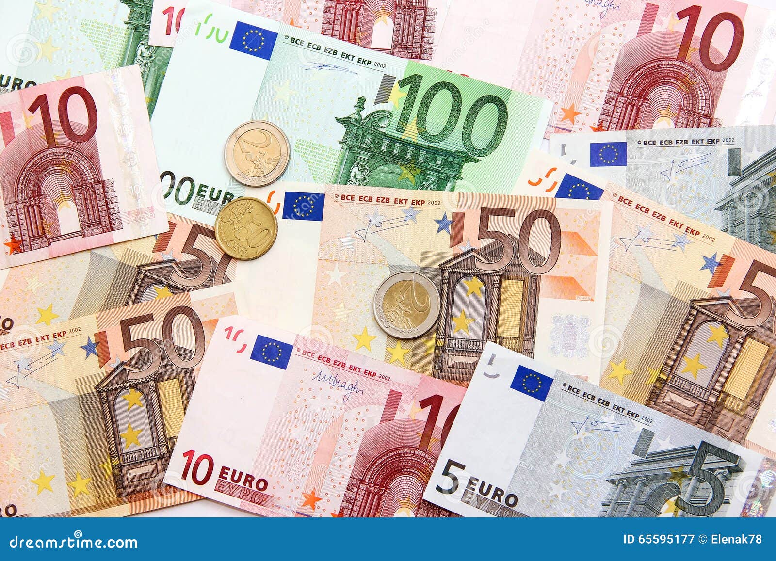 Money Euro. stock image. Image of currency, cash, bank - 65595177