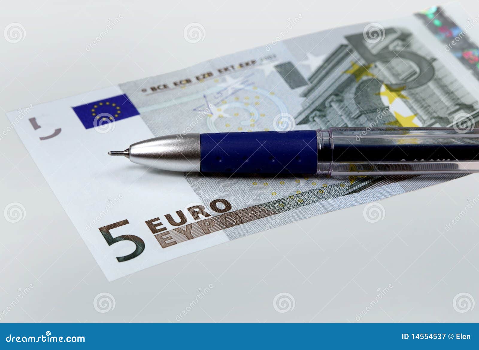 Money euro and pen stock image. Image of paper, money - 14554537