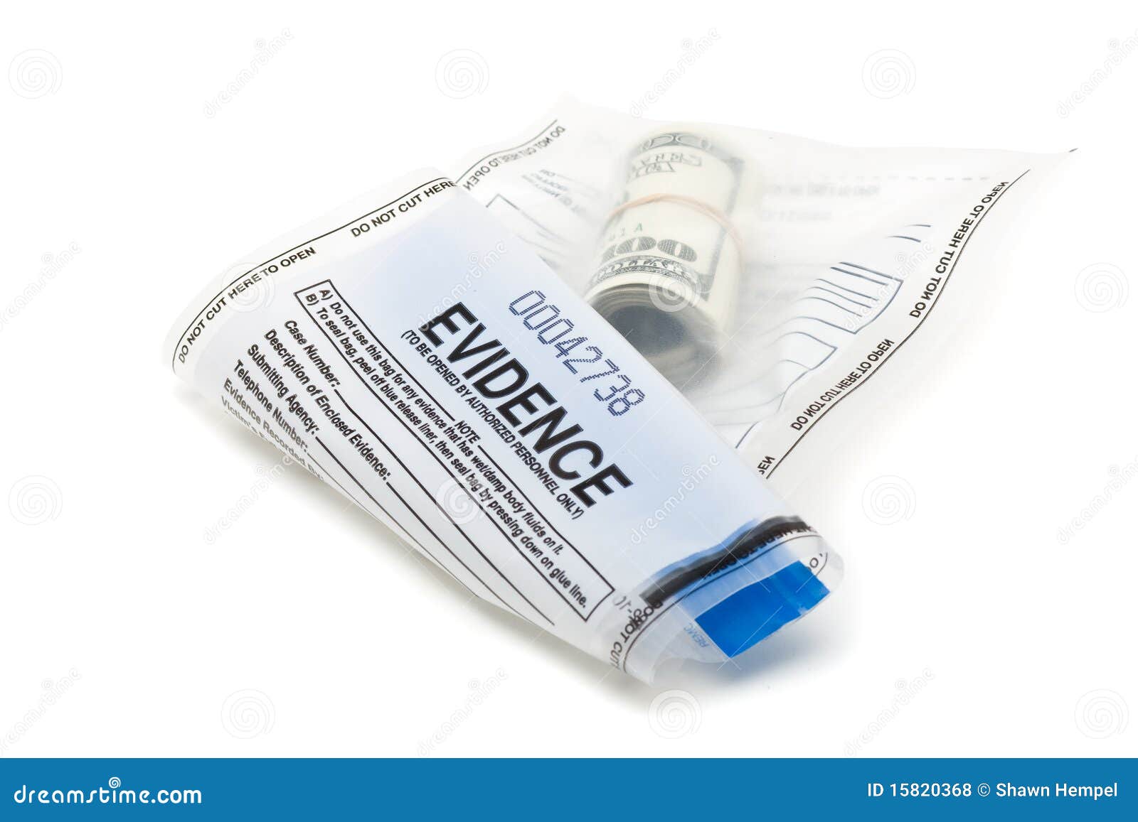 Money evidence stock photo. Image of forensics, dollar - 15820368