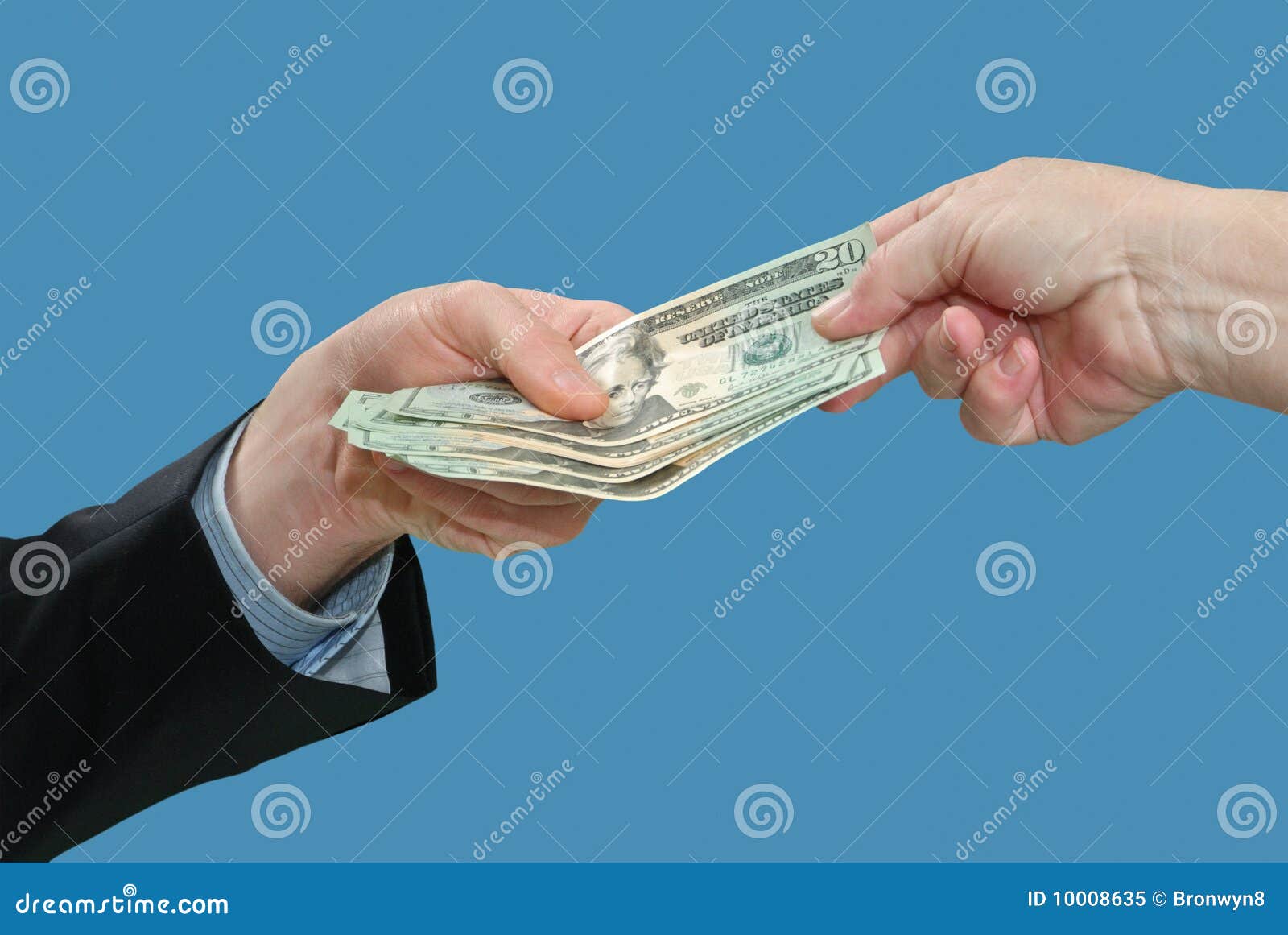 Money Exchange stock image. Image of payment, handing - 10008635