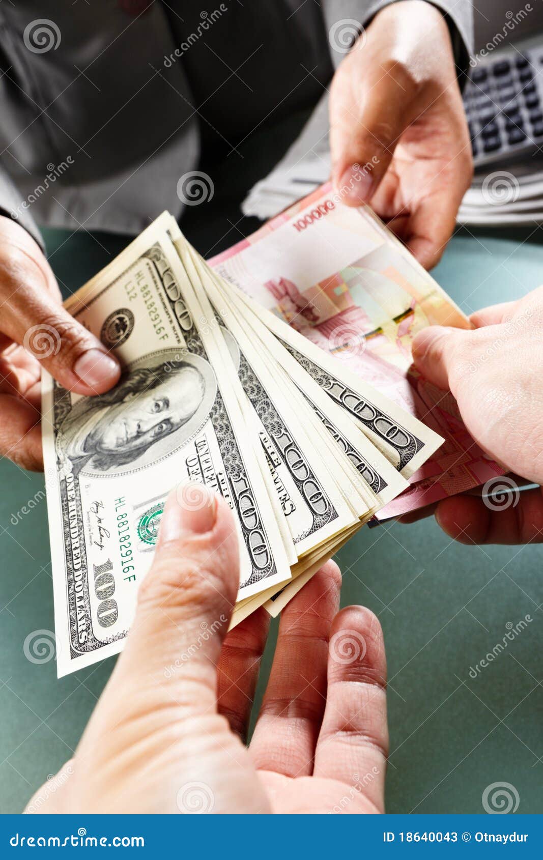 Money exchange stock image. Image of bills, money, transaction - 18640043