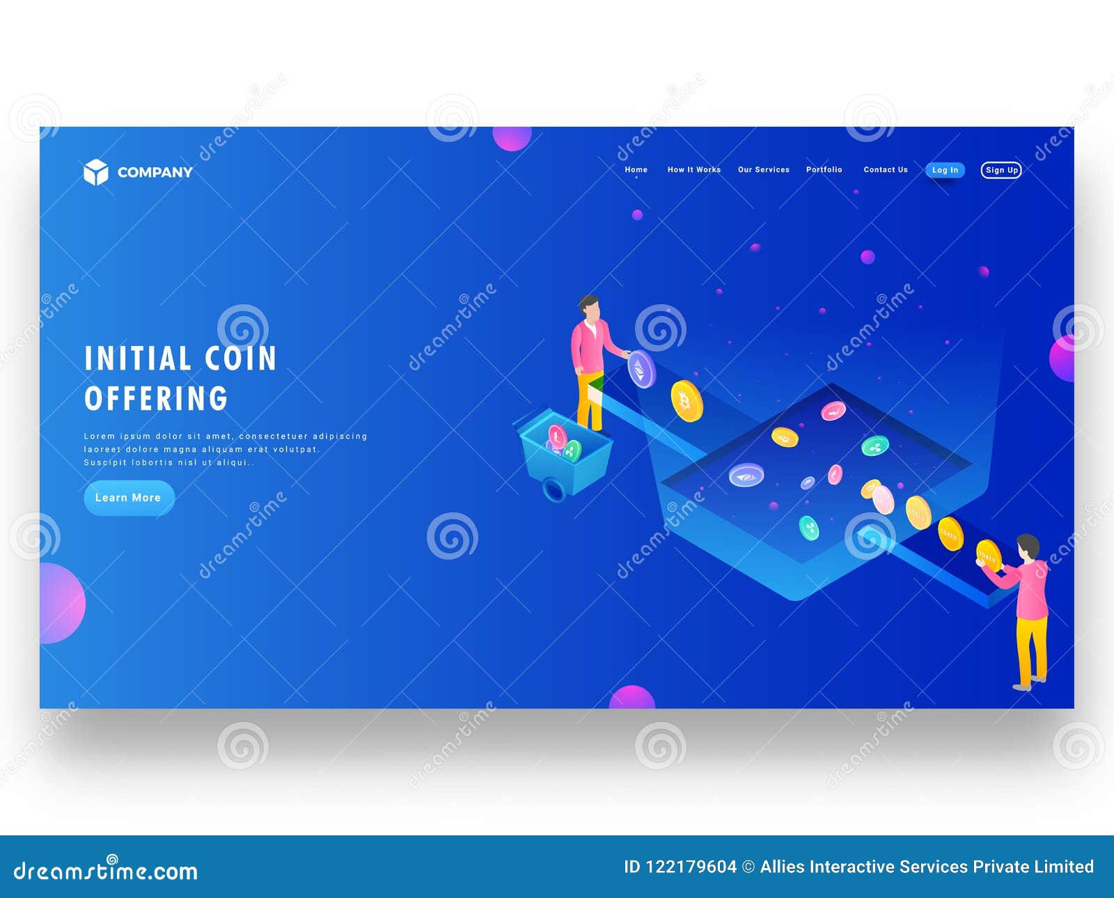 Money Exchange Concept of Cryptocurrency To ICO Token, Responsive ... Money Exchange Concept of Cryptocurrency To ICO Token, Responsive ...