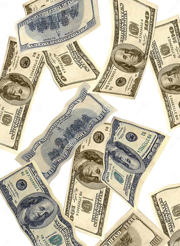 Money falling USA dollars stock photo. Image of save - 17723150