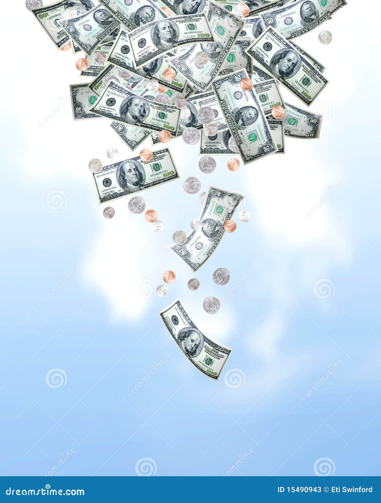 Money falling stock image. Image of success, winnings - 15490943