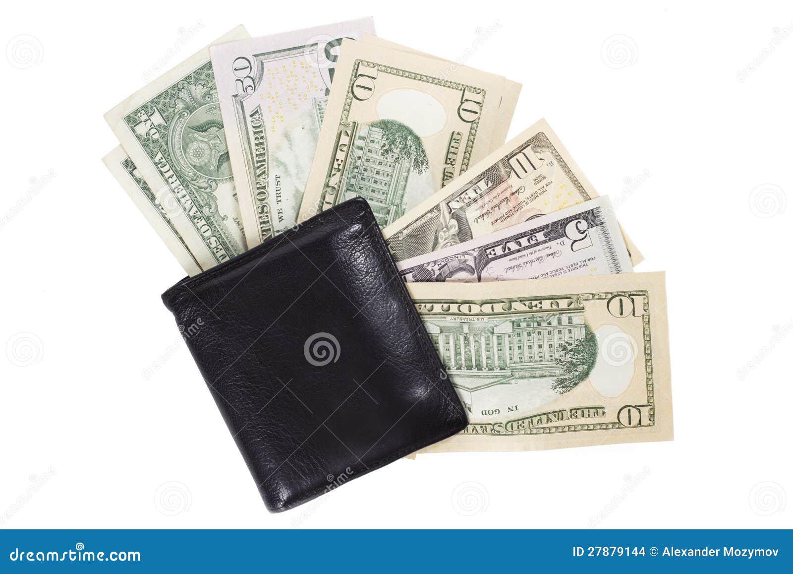 Money fan in the wallet stock photo. Image of economic - 27879144