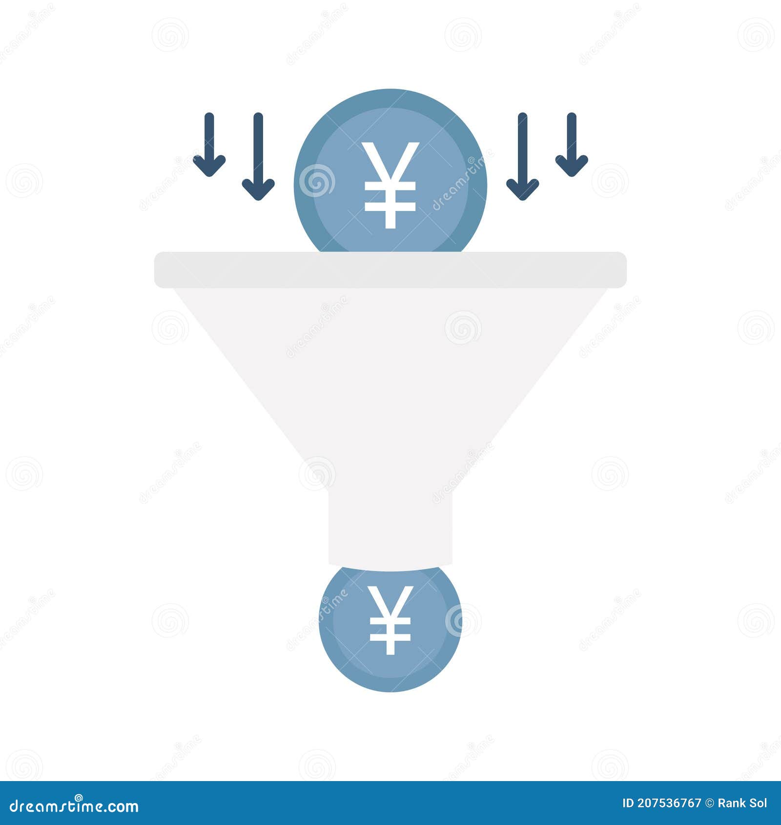 Money Filter Flat Vector Icon Which Can Easily Modify or Edit Stock ...