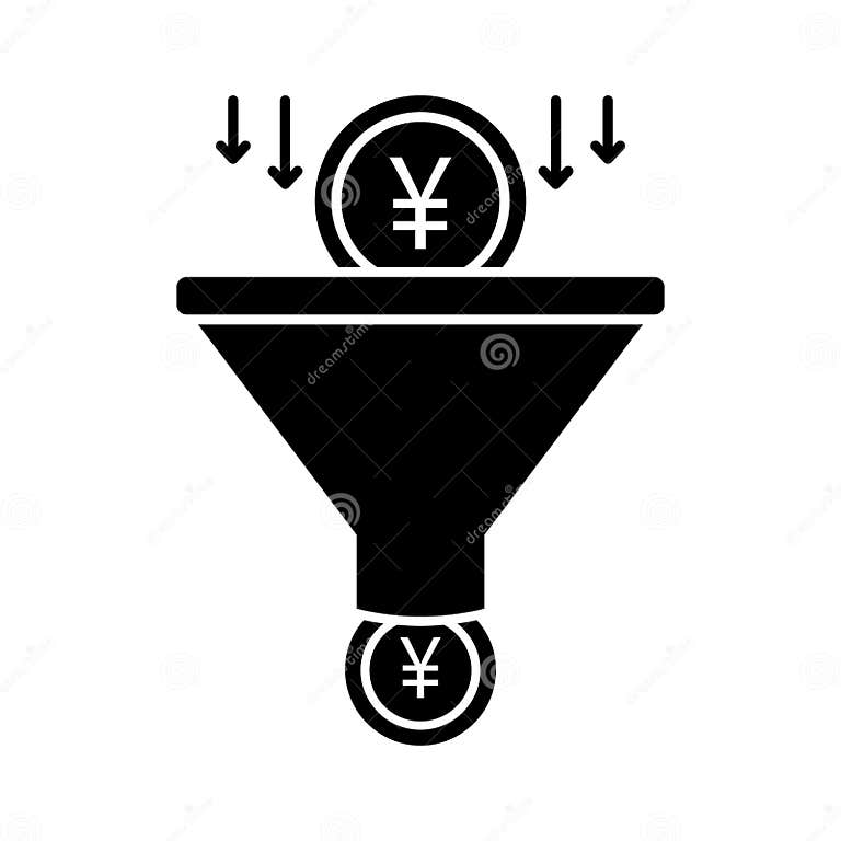 Money Filter Flat Vector Icon Which Can Easily Modify or Edit Stock ...