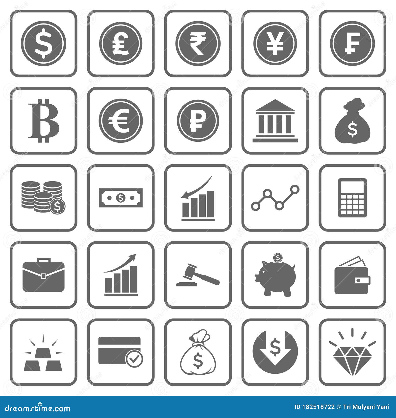Money & Finance Icon Vector Design Symbol Stock Vector - Illustration ...