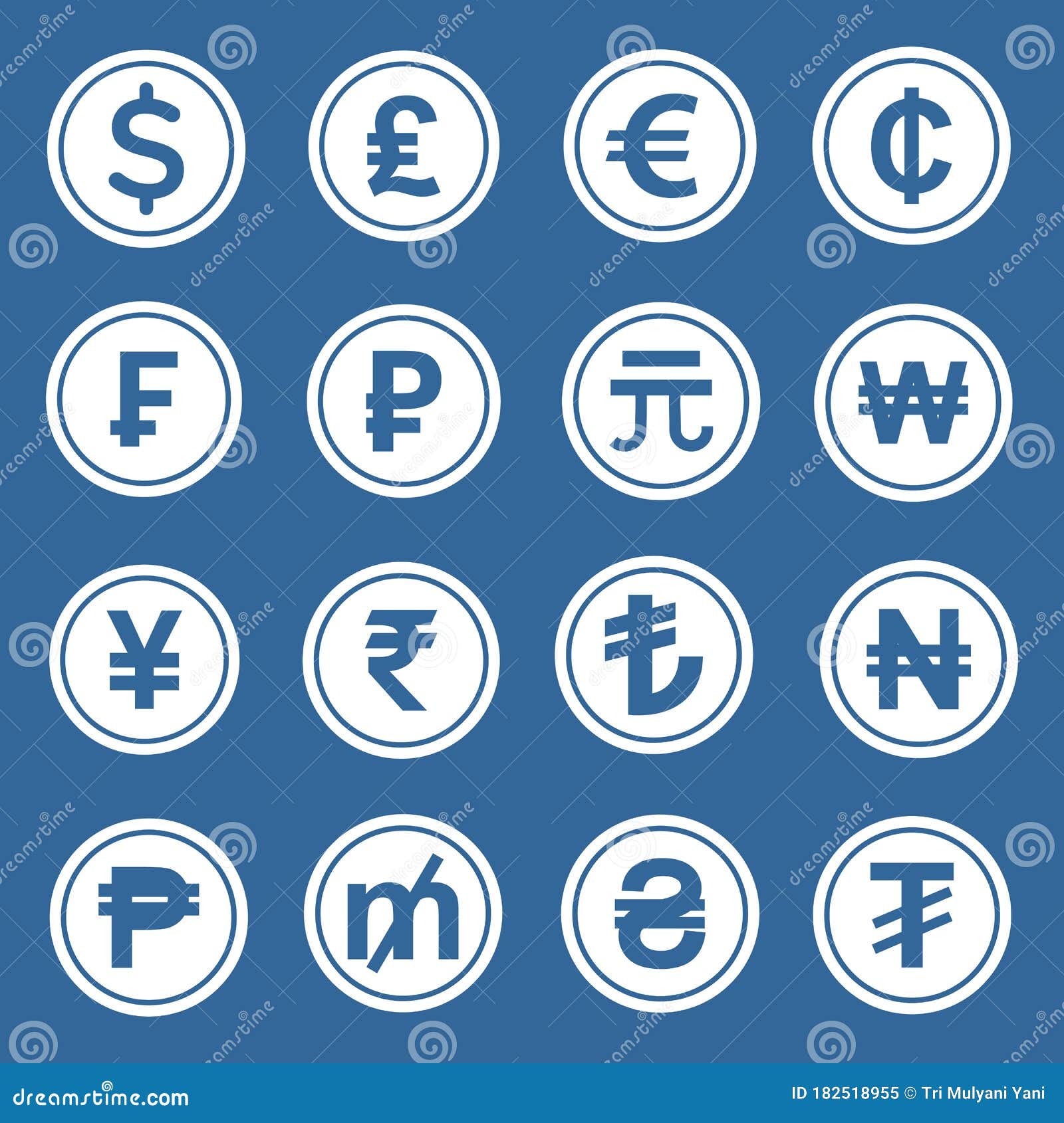 Most Popular Foreign Currency Icon Vector Design Symbol of Money Stock ...