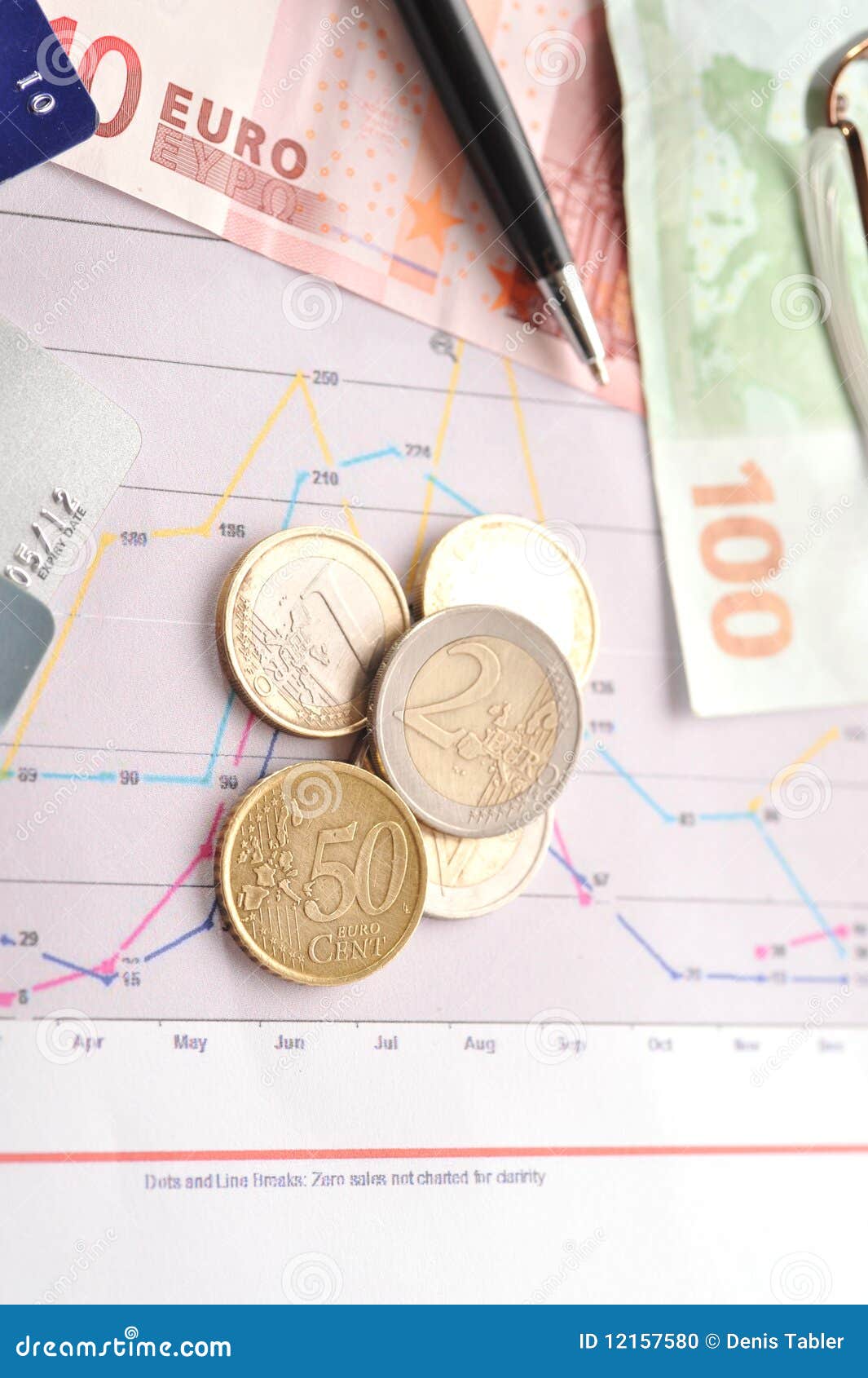Money, Financial Graphs, and Other Stuff Stock Photo - Image of chart ...