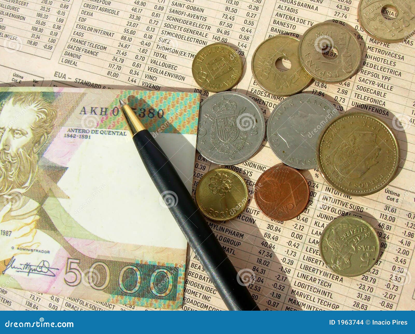 Money and Financial Journal Stock Photo - Image of market, printed: 1963744